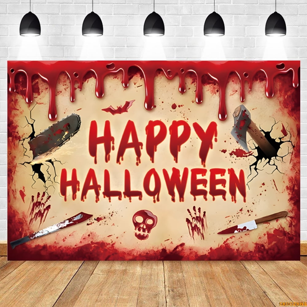 Horror Circus Hallowe Backdrop Horror Night Scary Circus Carnival Evil ...