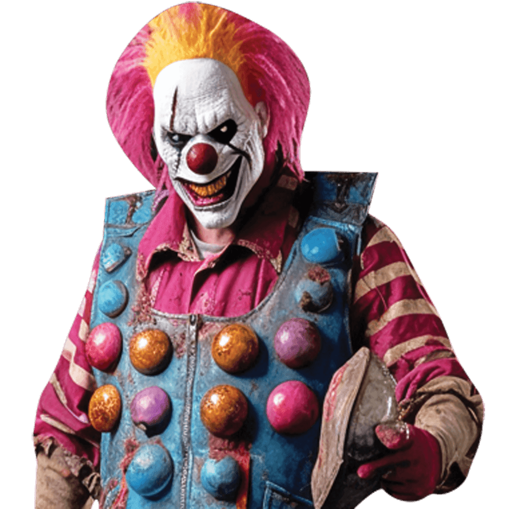 Horror Clown (Pink) Half Body Buddy Cutout - Walmart.com