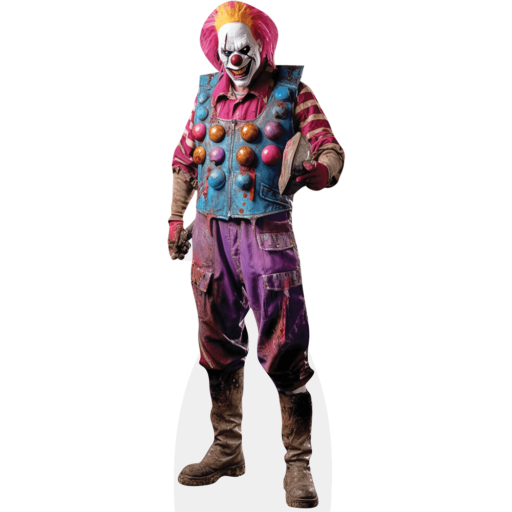 Horror Clown (Pink) Lifesize Cardboard Cutout Standee - Walmart.com