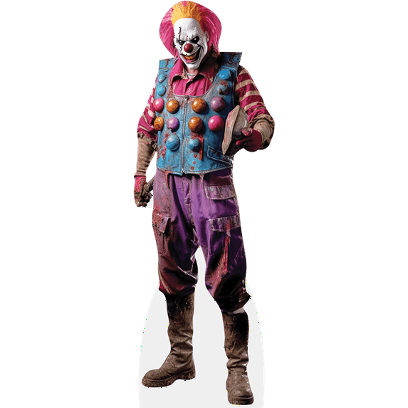 Horror Clown (Pink) Lifesize Cardboard Cutout Standee - Walmart.com
