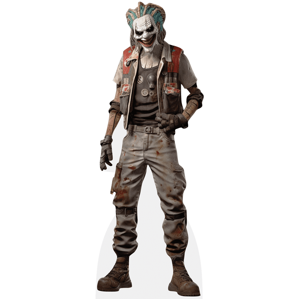 Horror Clown (Vest) Lifesize Cardboard Cutout Standee - Walmart.com