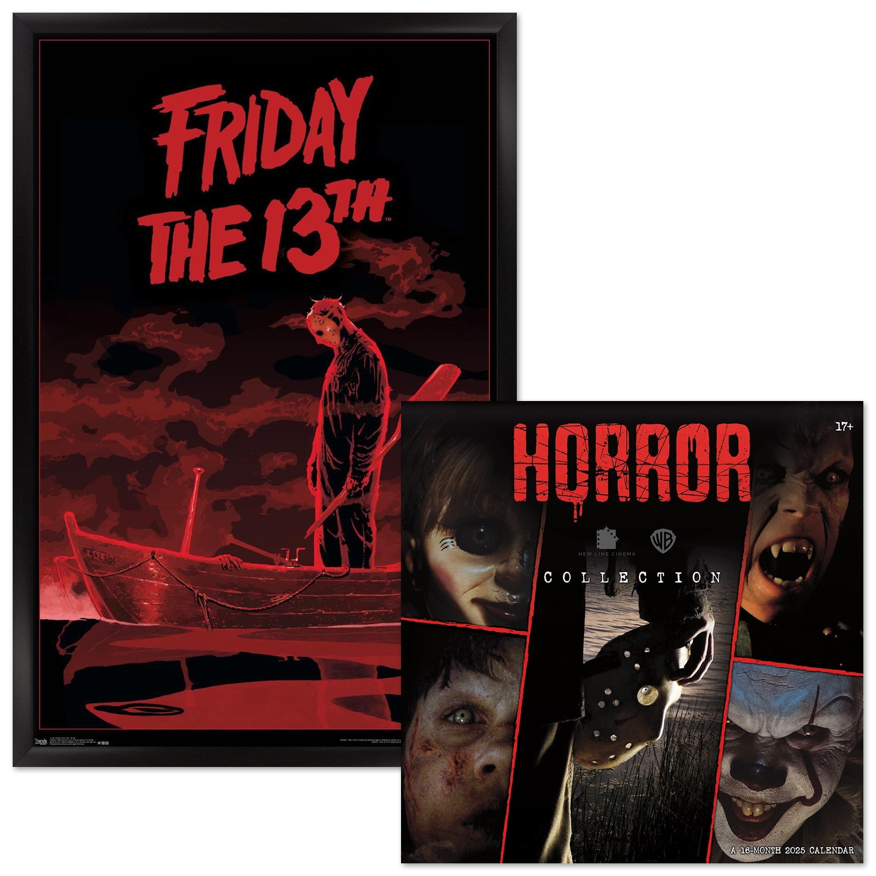 Horror Collection Framed Poster and 2025 Calendar - Walmart.com