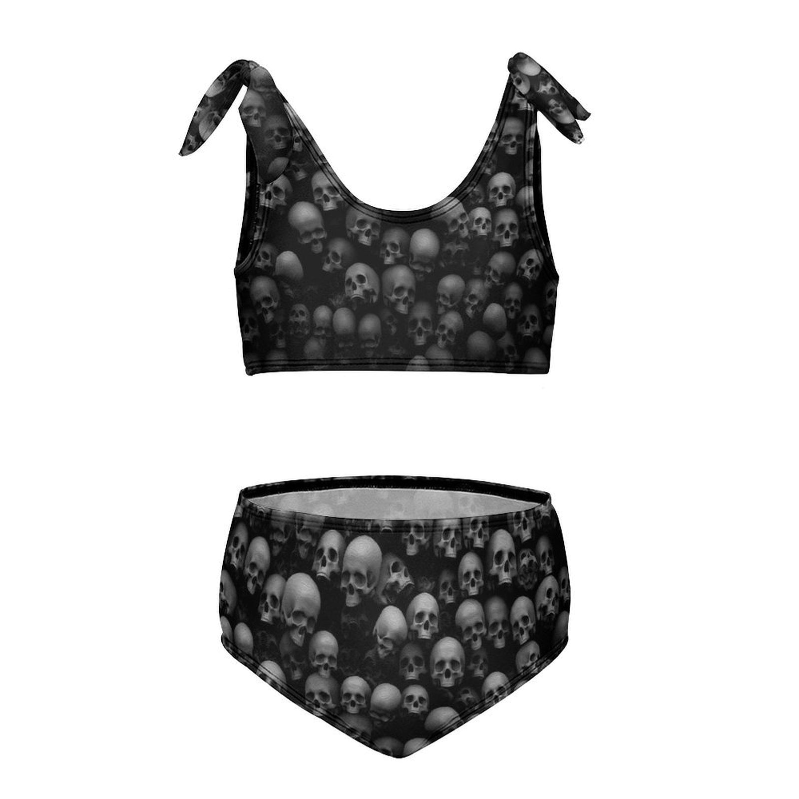 Horror Collection Skull Girl's 2 Piece Bikini Set Beach Sport Swimsuit ...