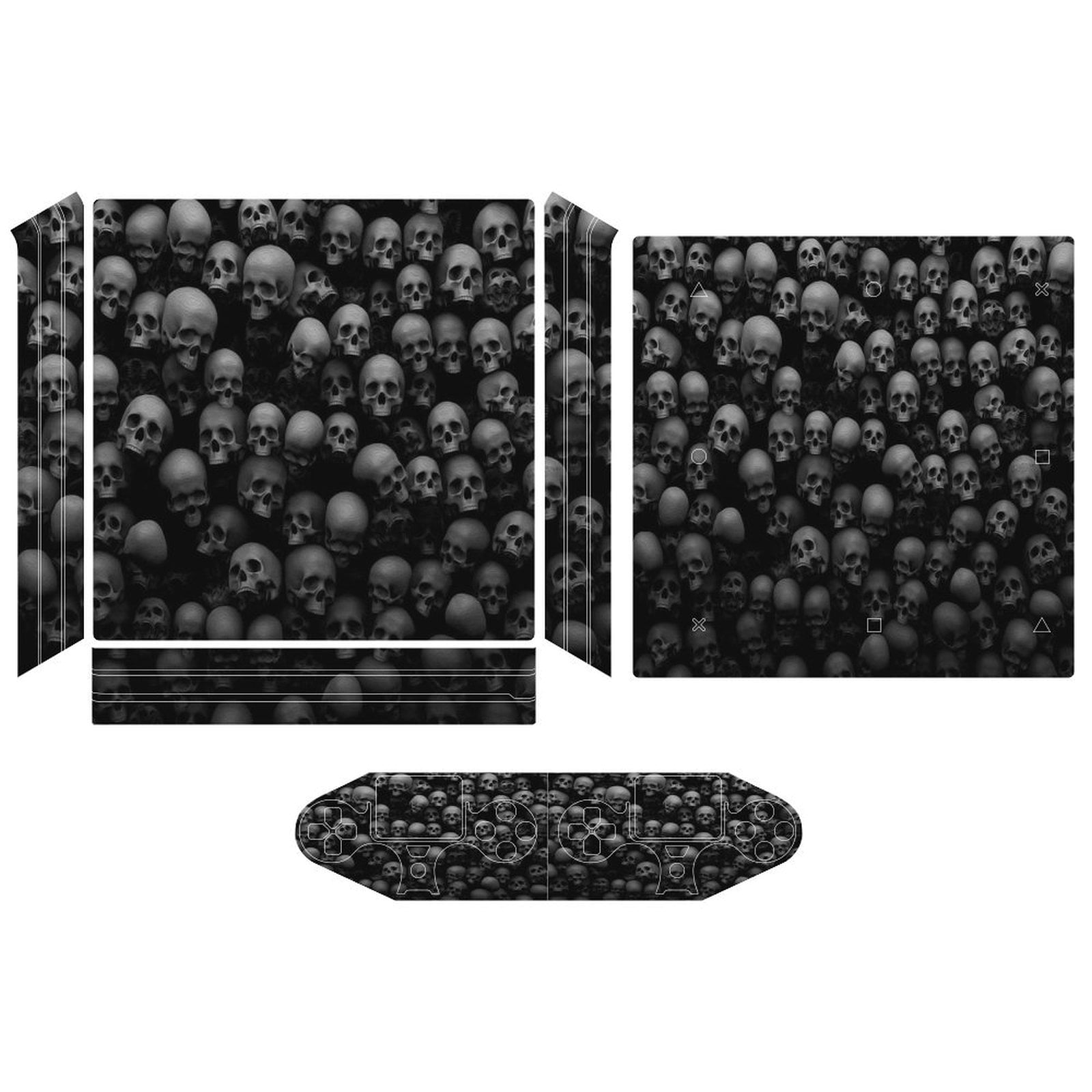 Horror Collection Skull PS4/PS4 Pro/PS4 Slim Skin Sticker For Console ...