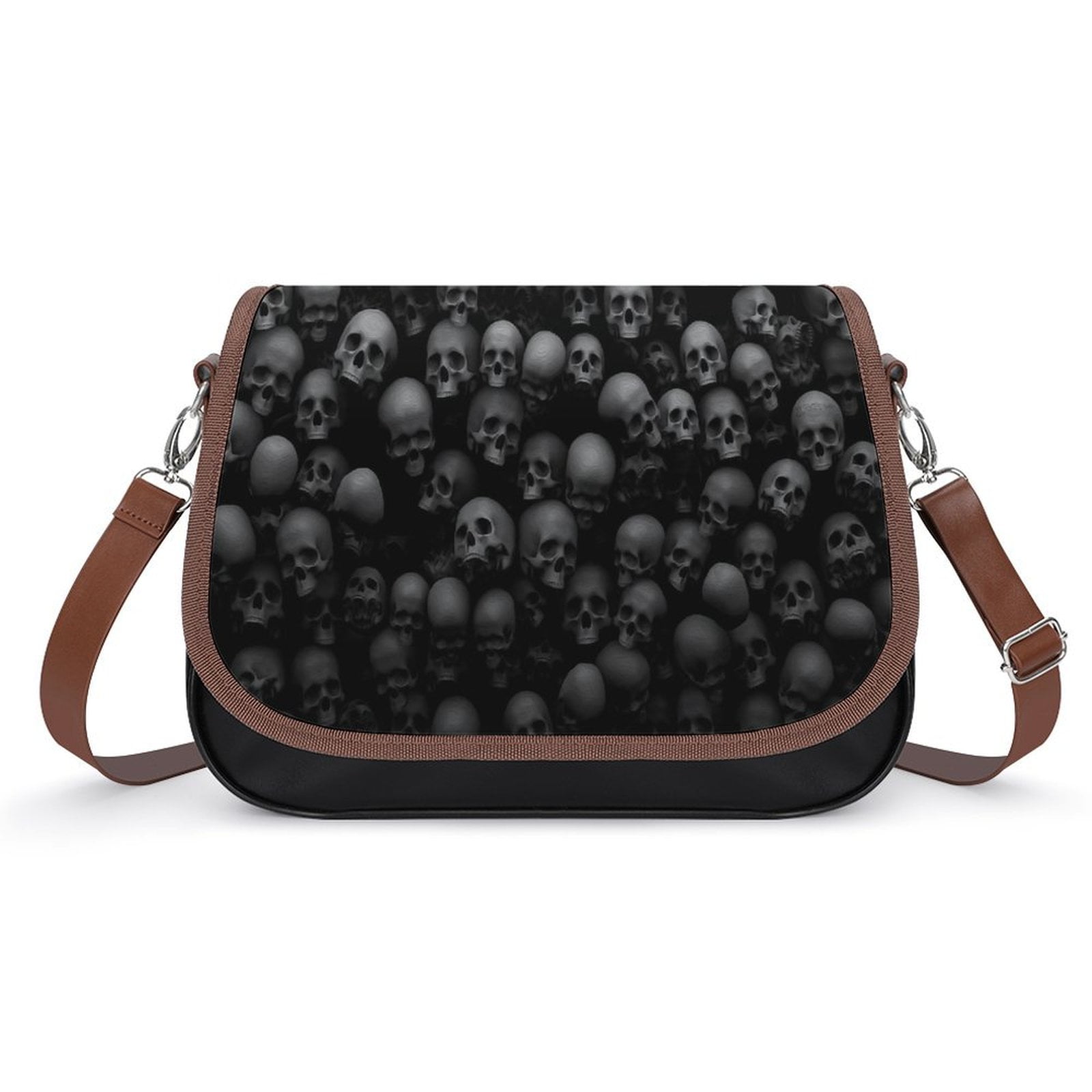 Horror Collection Skull Pu Leather Shoulder Bag Essential For Daily ...