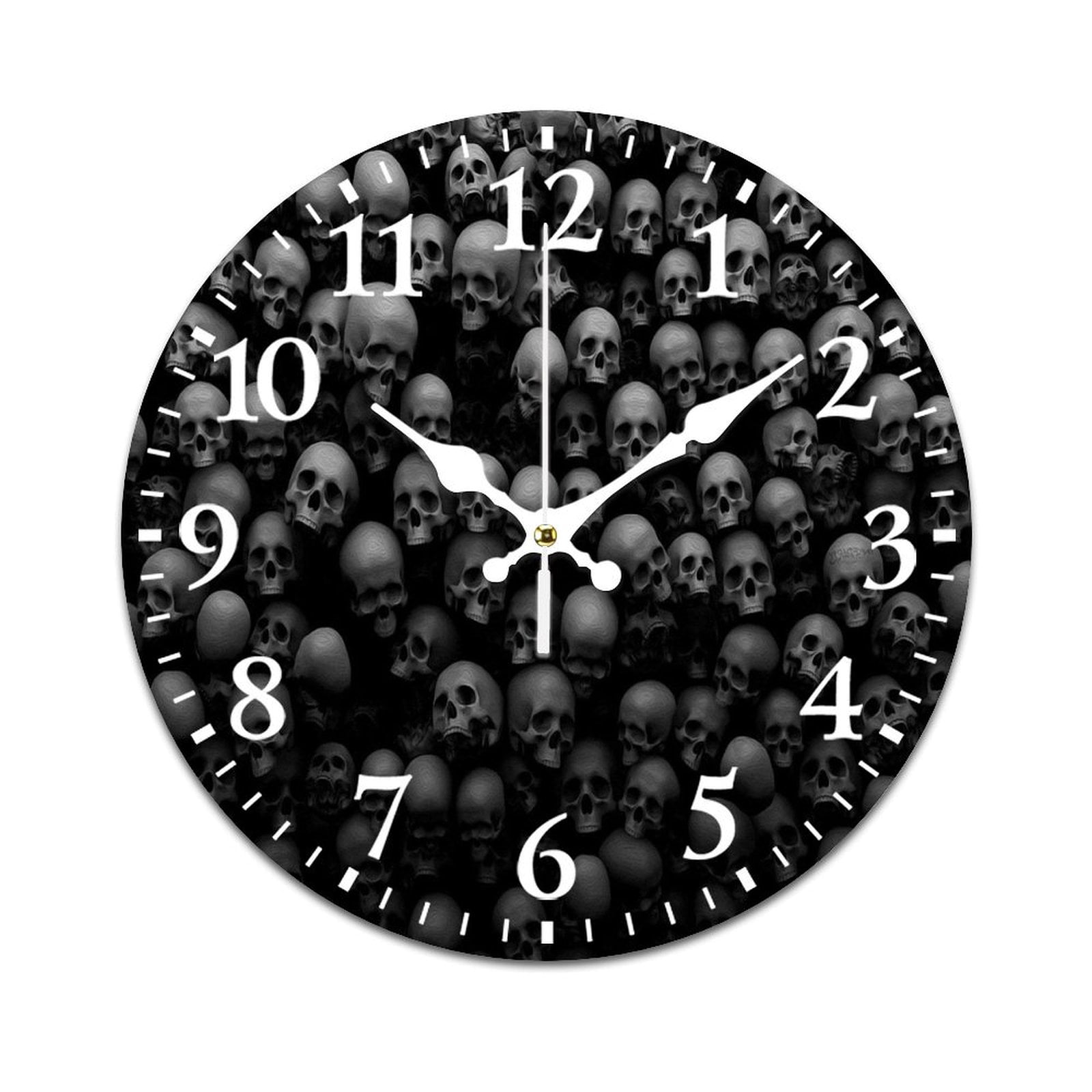 Horror Collection Skull Wall Clock Modern Design Clocks Wall Hanging ...
