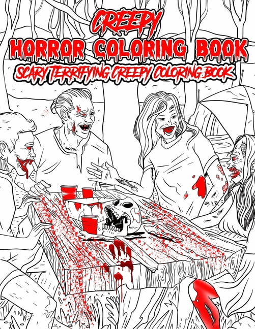 adult coloring pages horror