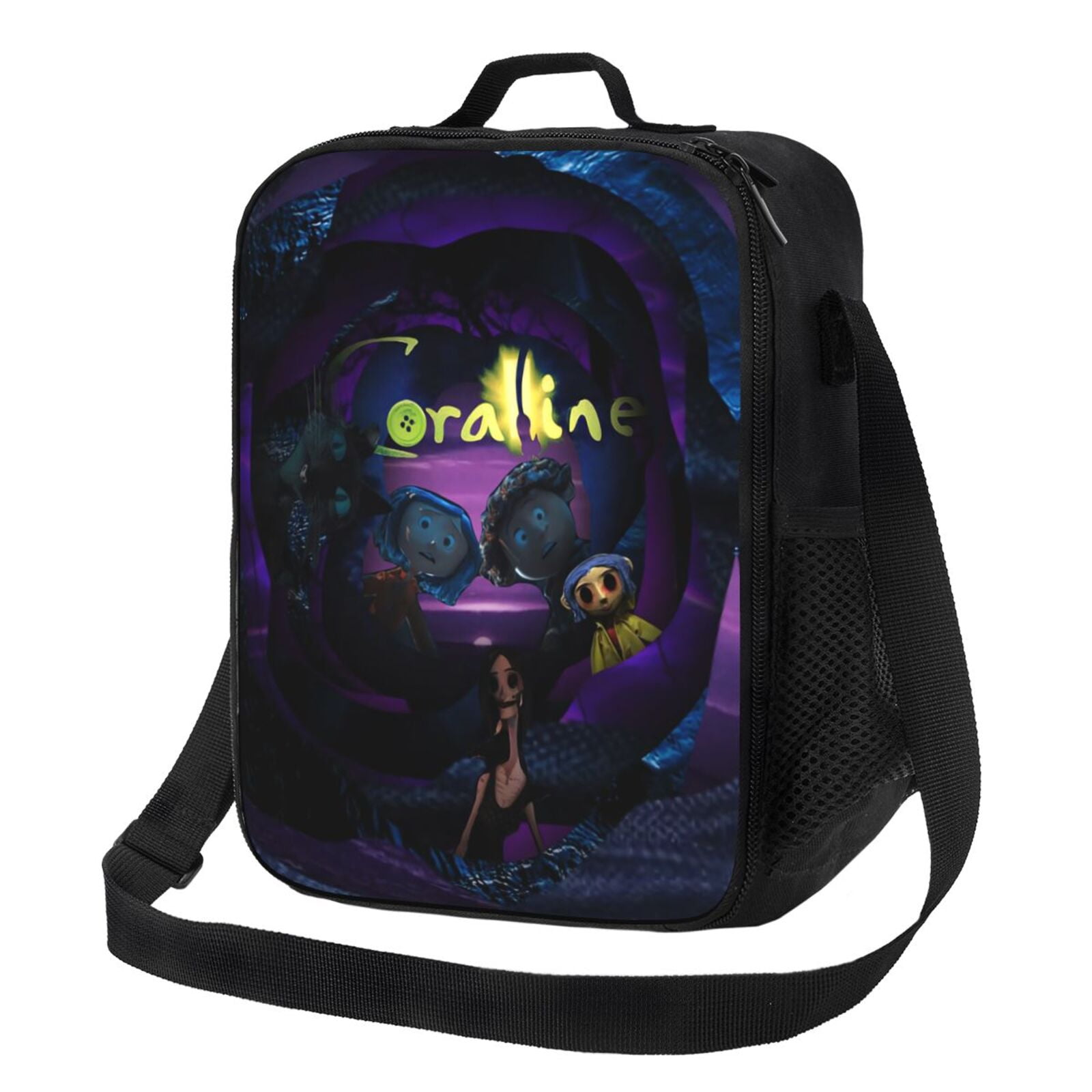 Horror Coraline Lunch Box Reusable Lunch Bag Insulated Portable Tote ...