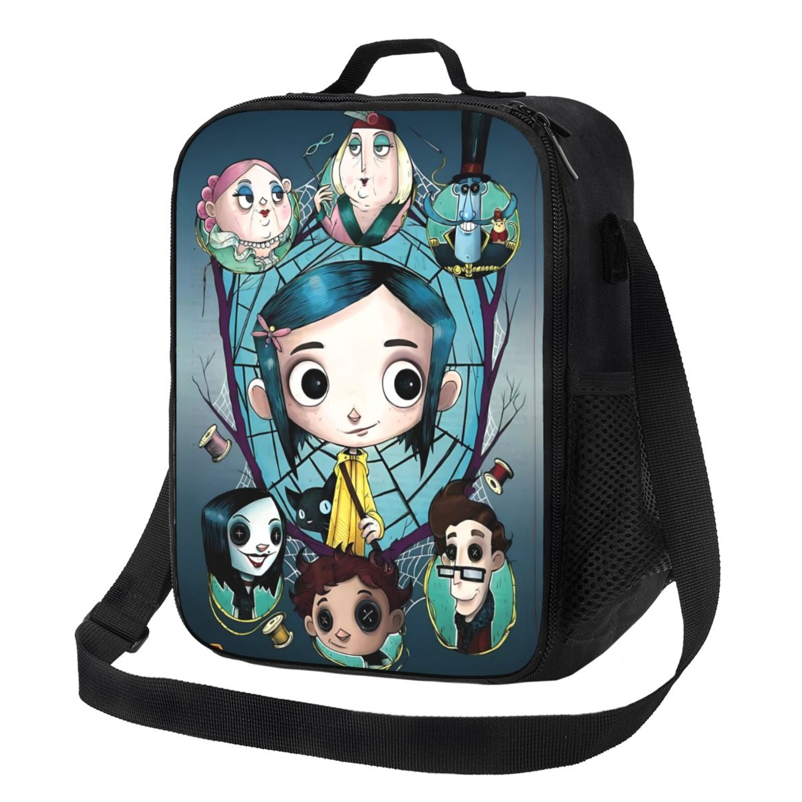 Horror Coraline Lunch Box Reusable Lunch Bag Insulated Portable Tote ...
