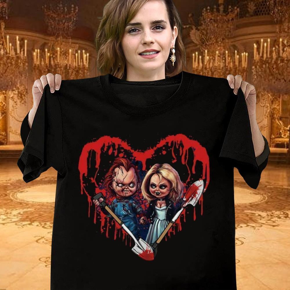Horror Couple Chucky Doll And His Bride Chucky & Tiffany Tshirt Women ...