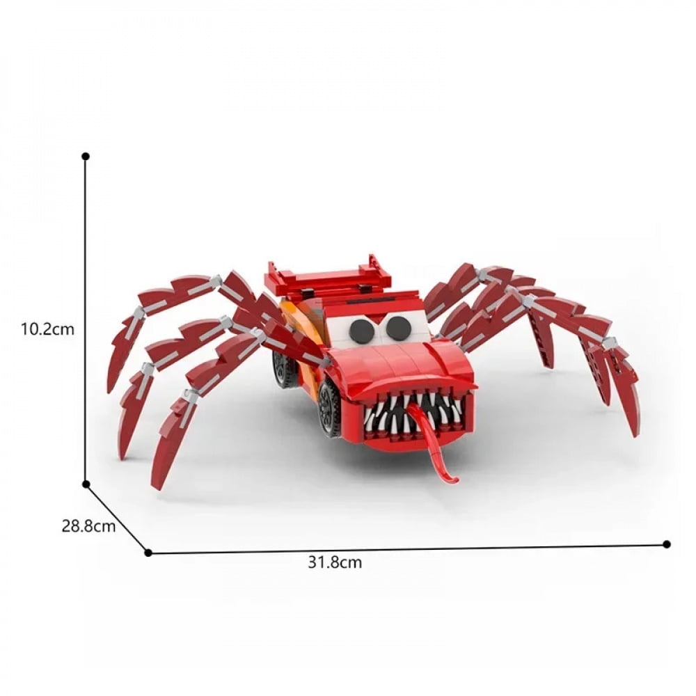 Horror Demonic Spider Train Building Blocks MOC Choo-Choo Charles Evil ...