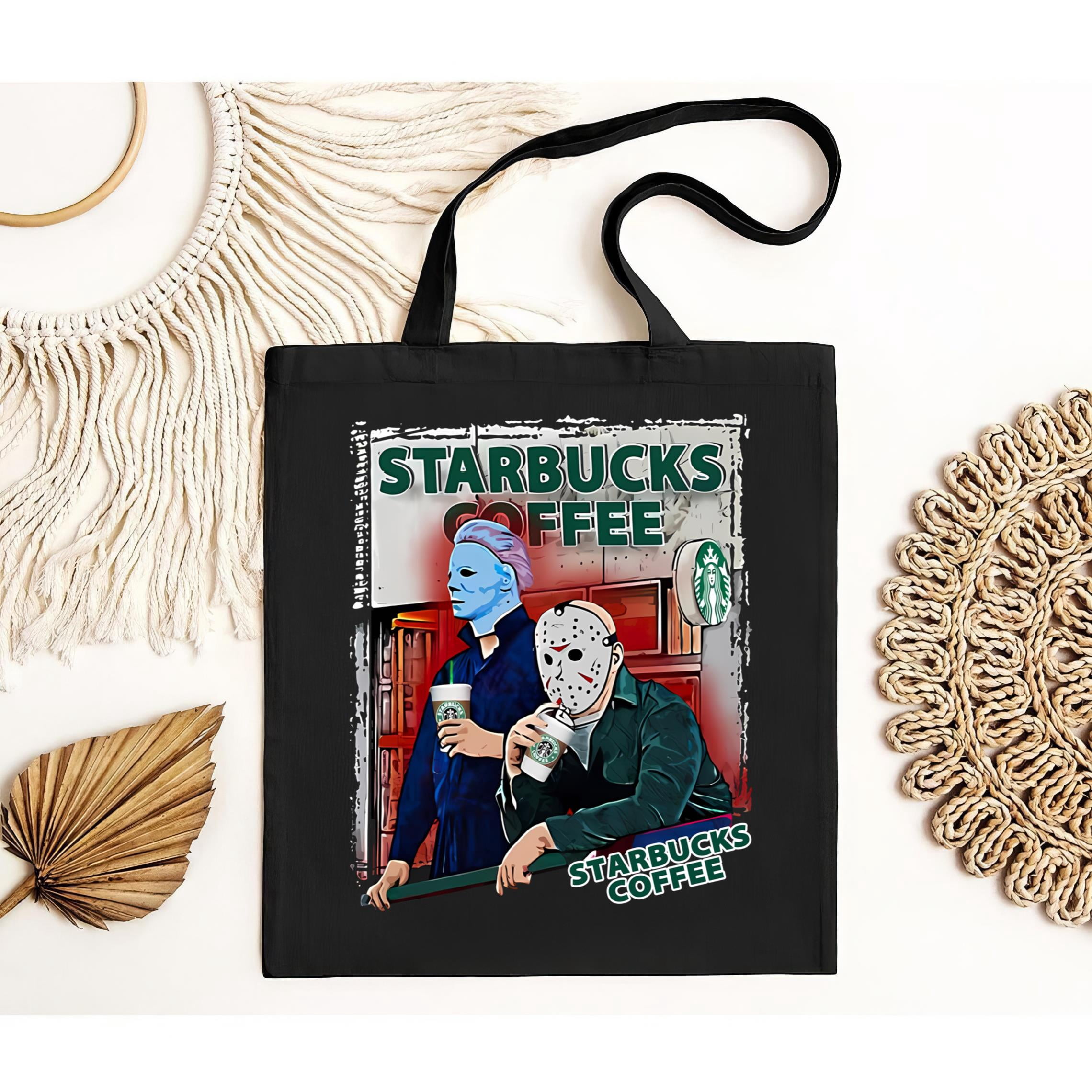 Horror Duo Coffee Time Bag – Funny Slasher-Inspired Graphic for ...