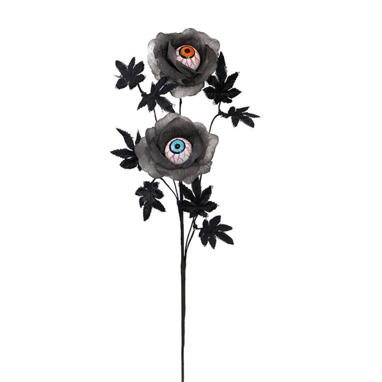 Horror Eyeball and Maple Leaf Insert Bouquet Halloween Scene Decoration ...