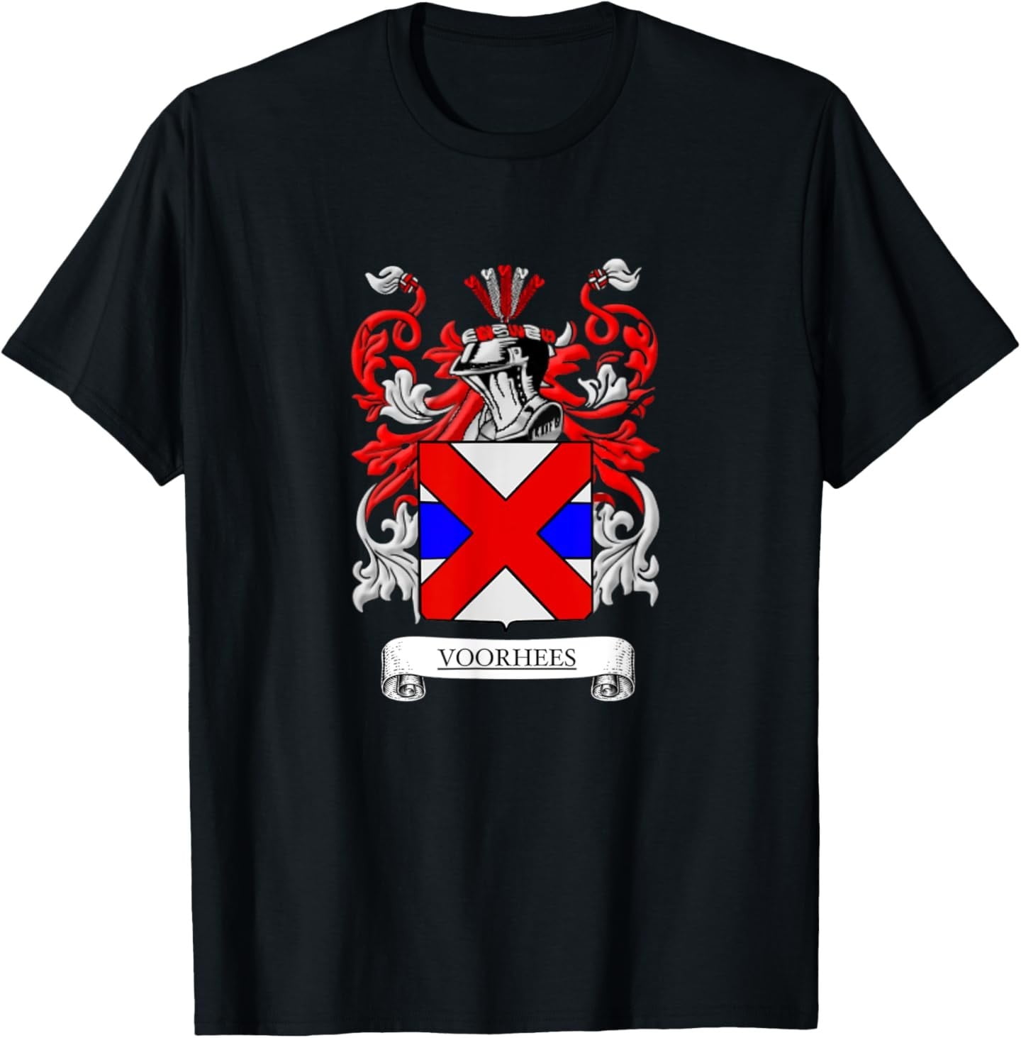 Horror Family Crest Vintage Graphic Style Shirt - Walmart.com