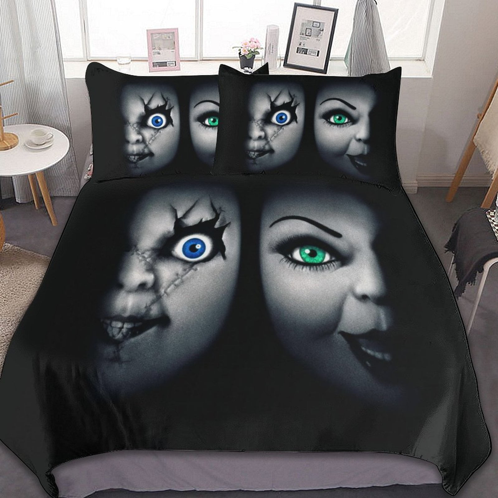 Horror Film Bride Of Chucky 3 Piece Bedding Sets Decor Comforter Sets ...