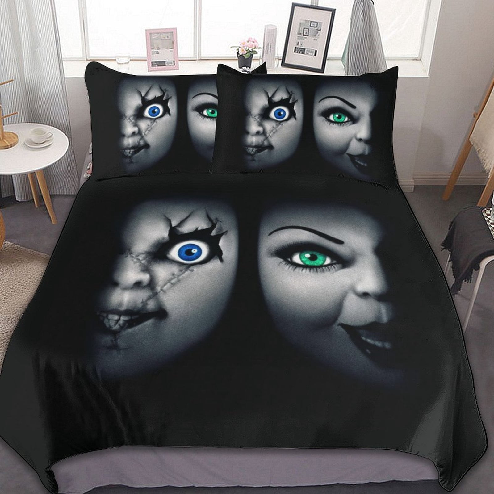 Horror Film Bride Of Chucky 3 Piece Bedding Sets Decor Comforter Sets ...