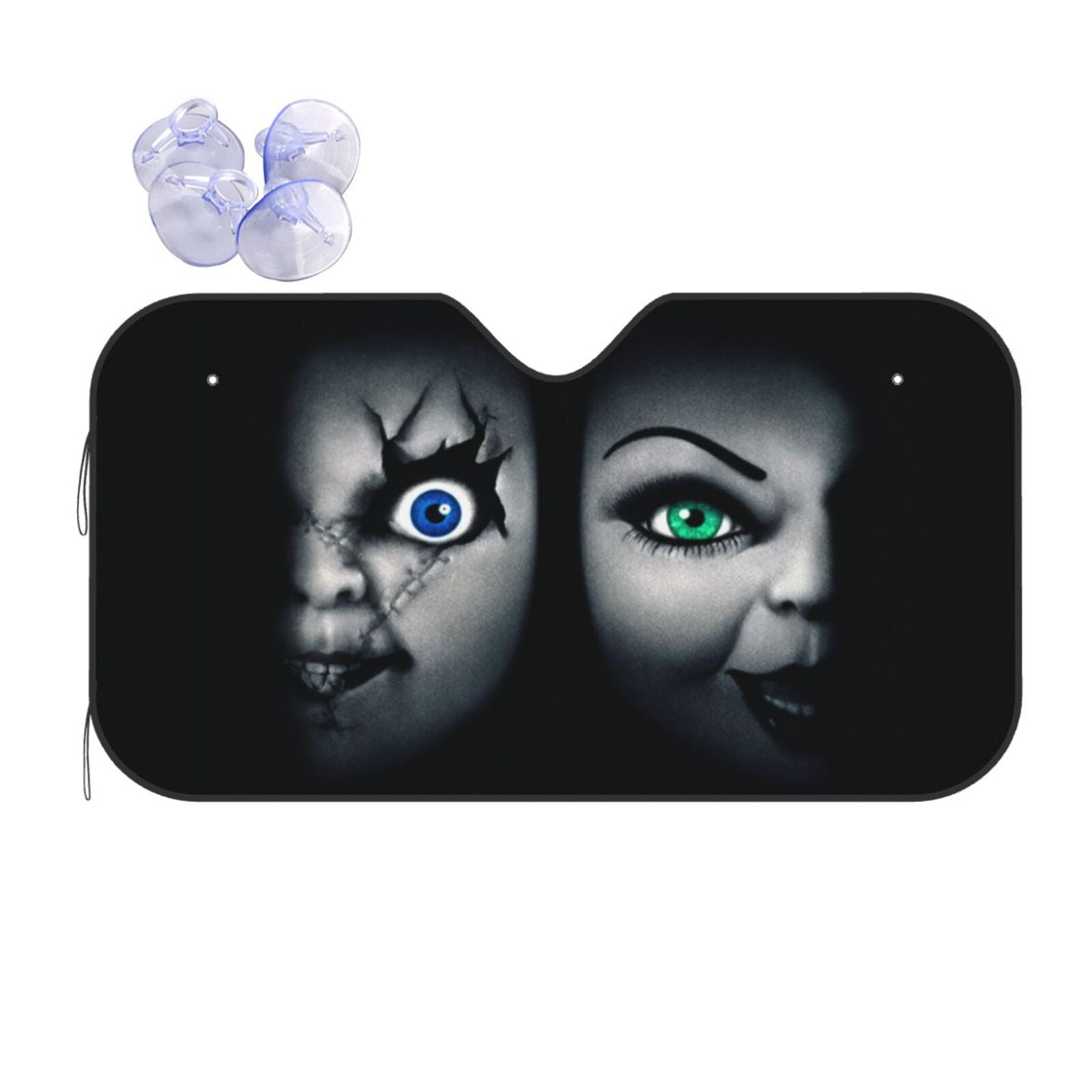 Horror Film Bride Of Chucky Foldable Car Windshield Sunshade Automotive ...