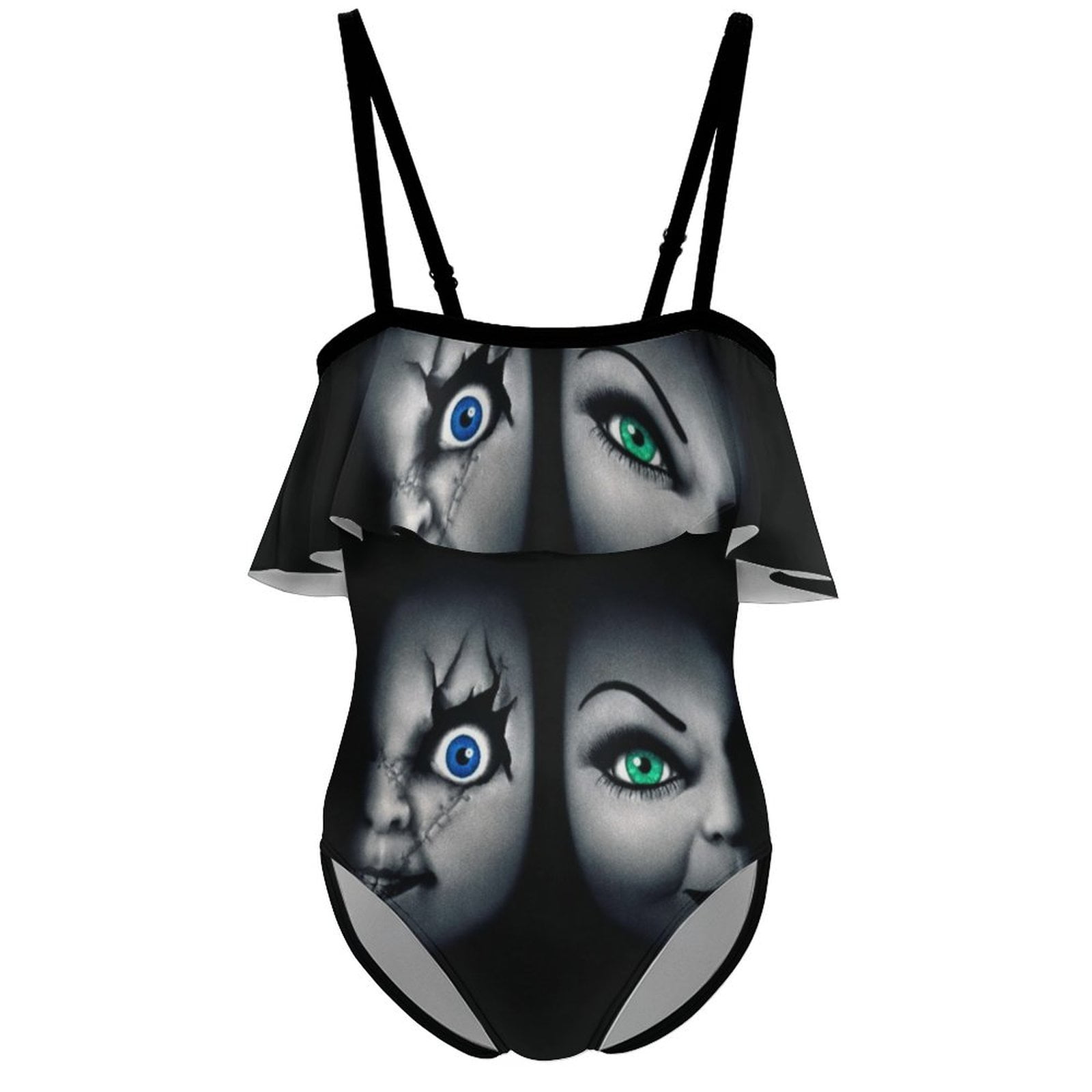 Horror Film Bride Of Chucky Kids One-piece Swimsuit Adjustable Off ...