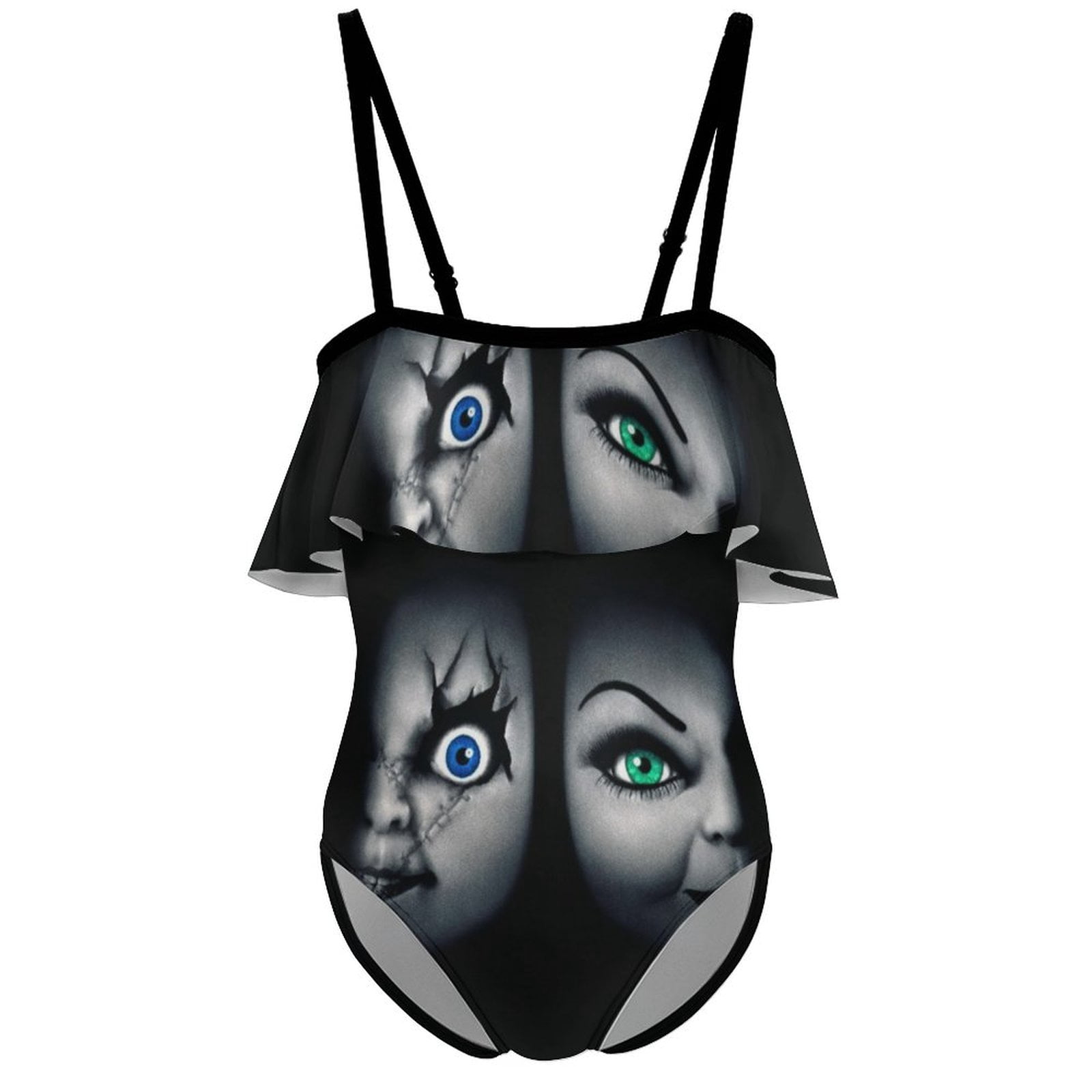 Horror Film Bride Of Chucky Kids One-piece Swimsuit Adjustable Off ...