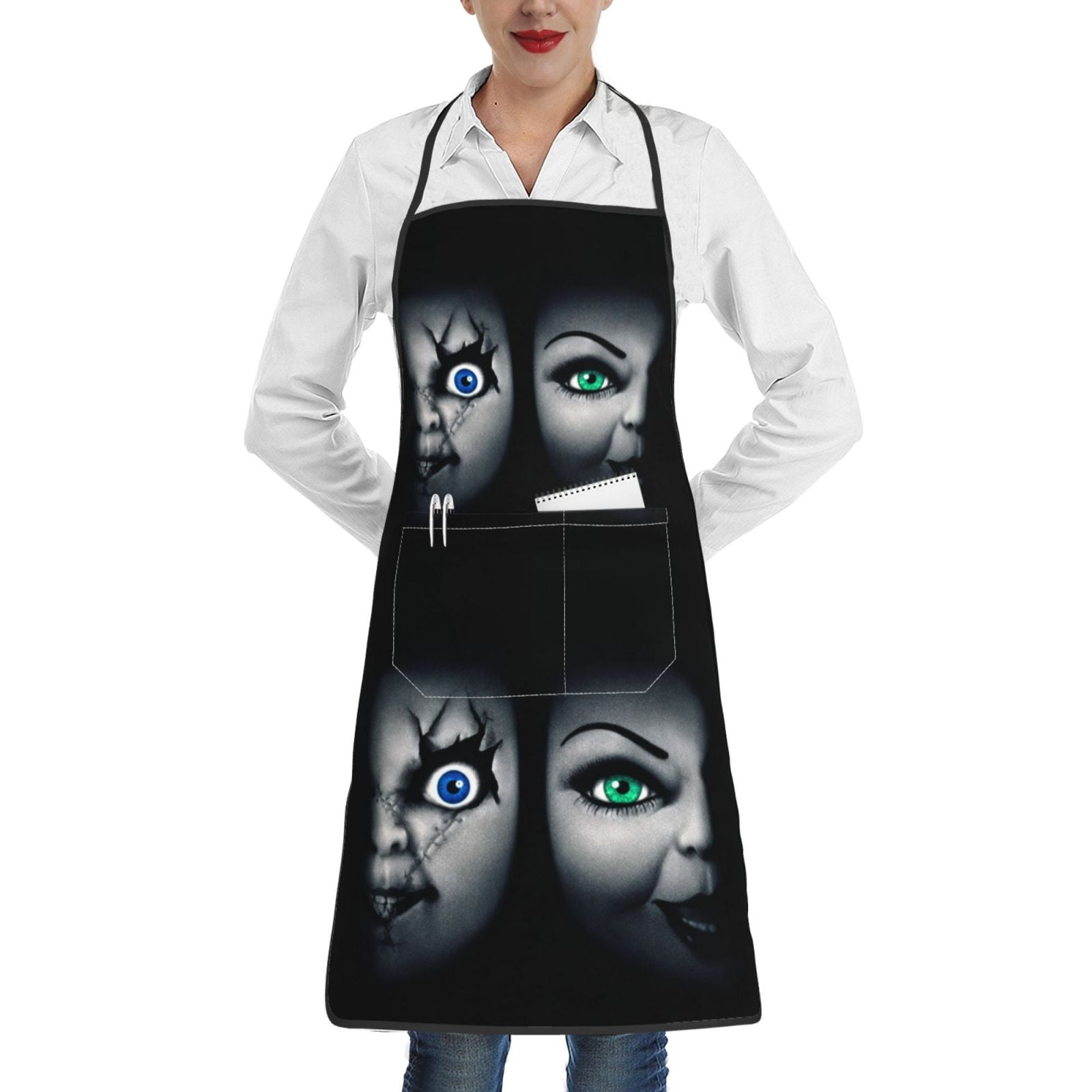 Horror Film Bride Of Chucky Waterproof Apron Home Decor Kitchen Fashion ...