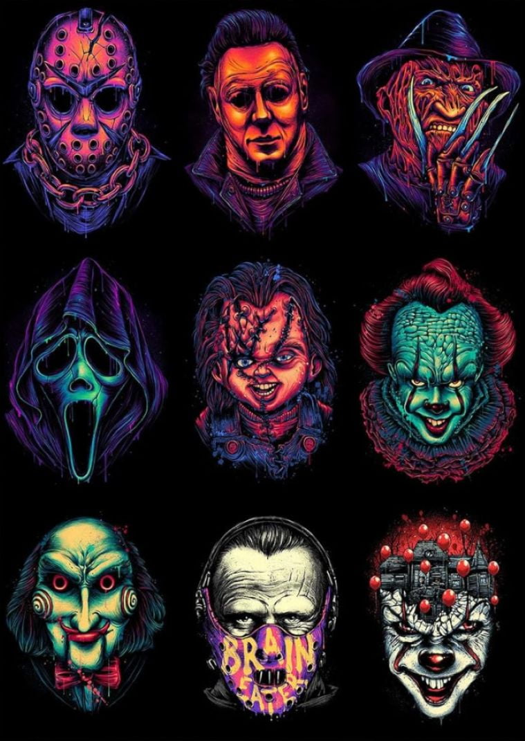 Horror Film Diamond Painting Kits for Adults,5D Diamond Painting Full ...