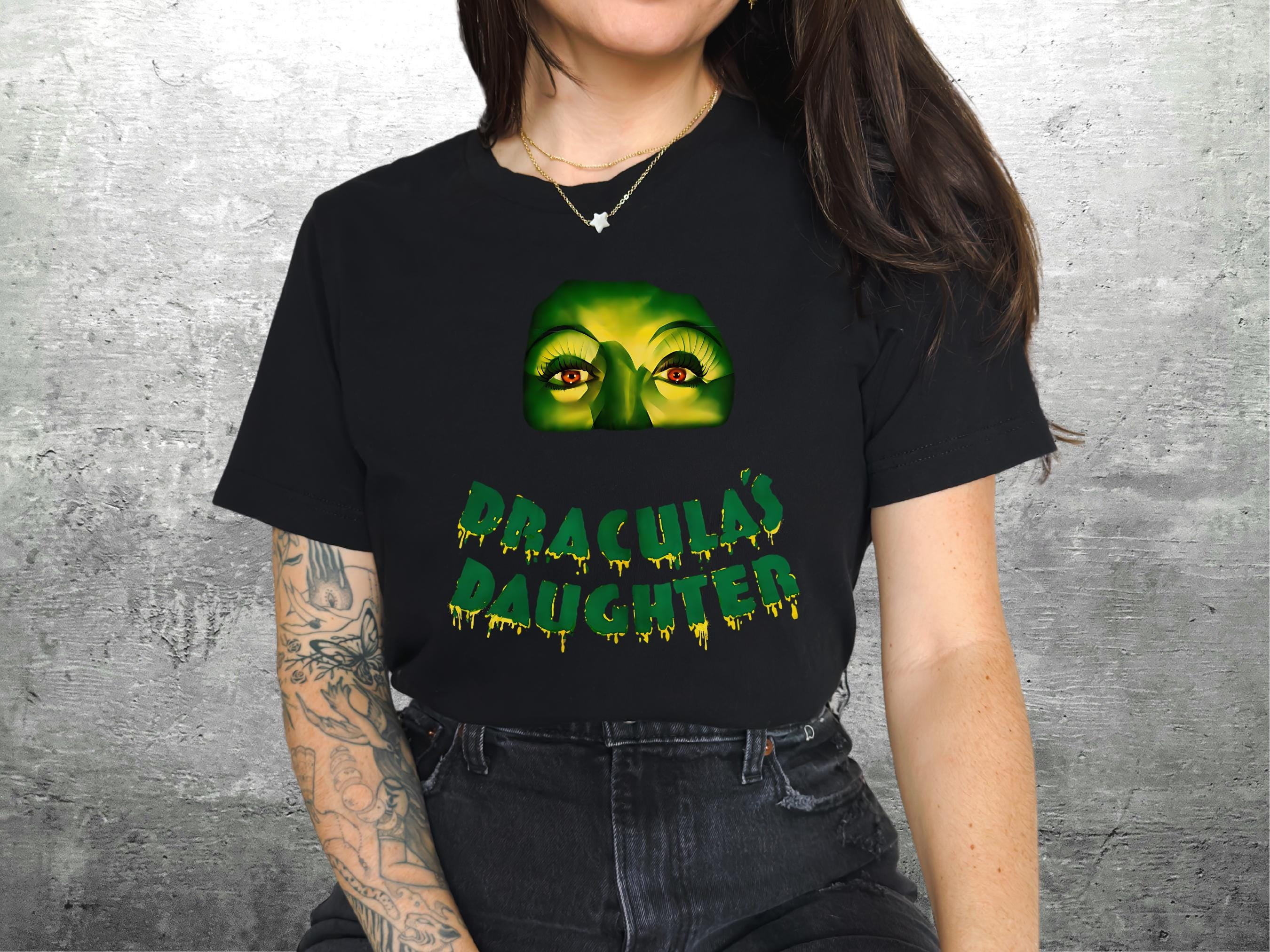 Horror Film Poster Shirt, Draculas Daughter, Halloween, Vampire, Retro ...