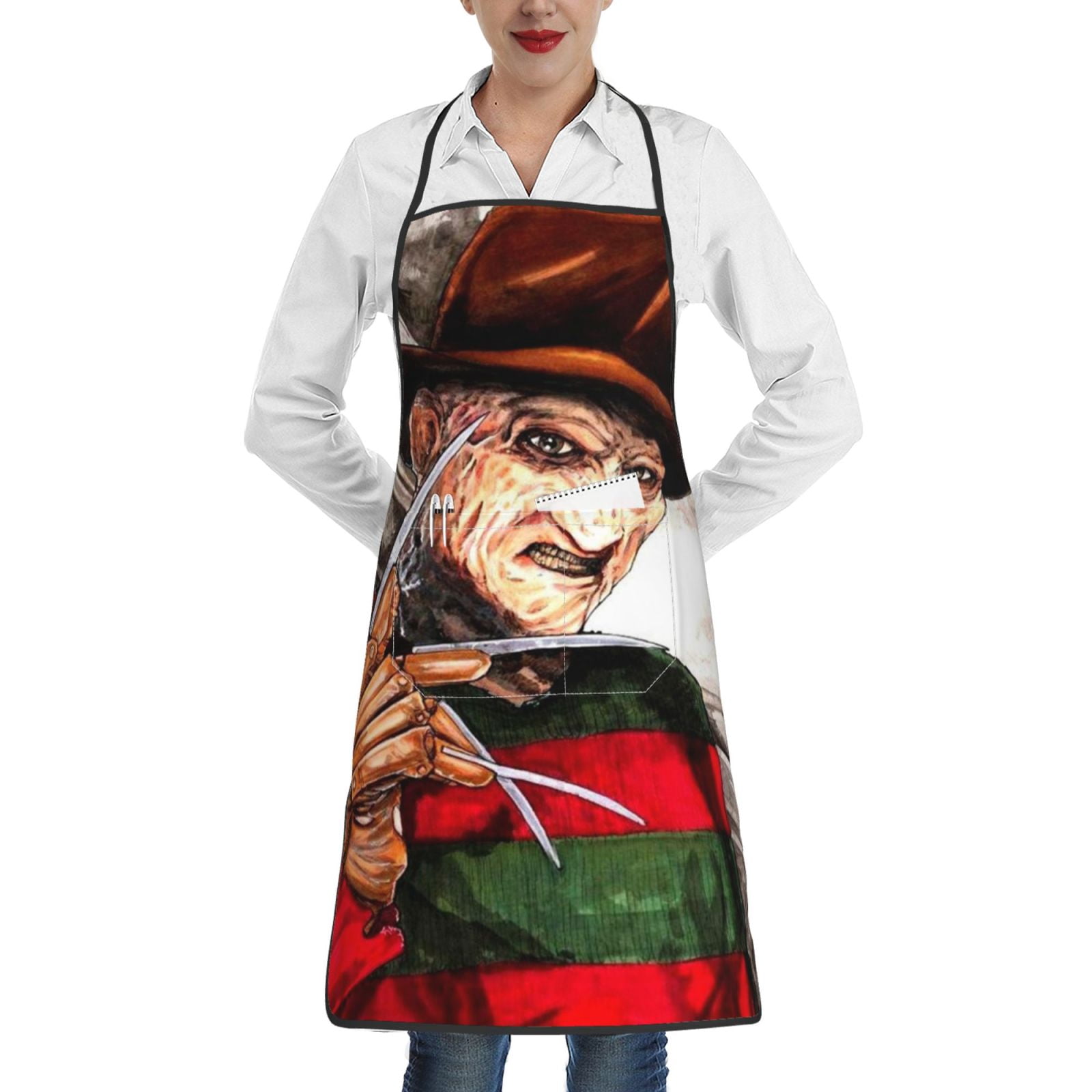 Horror Freddy Movie Krue-Ge2 Aprons Waterproof Adjustable Aprons Bib ...