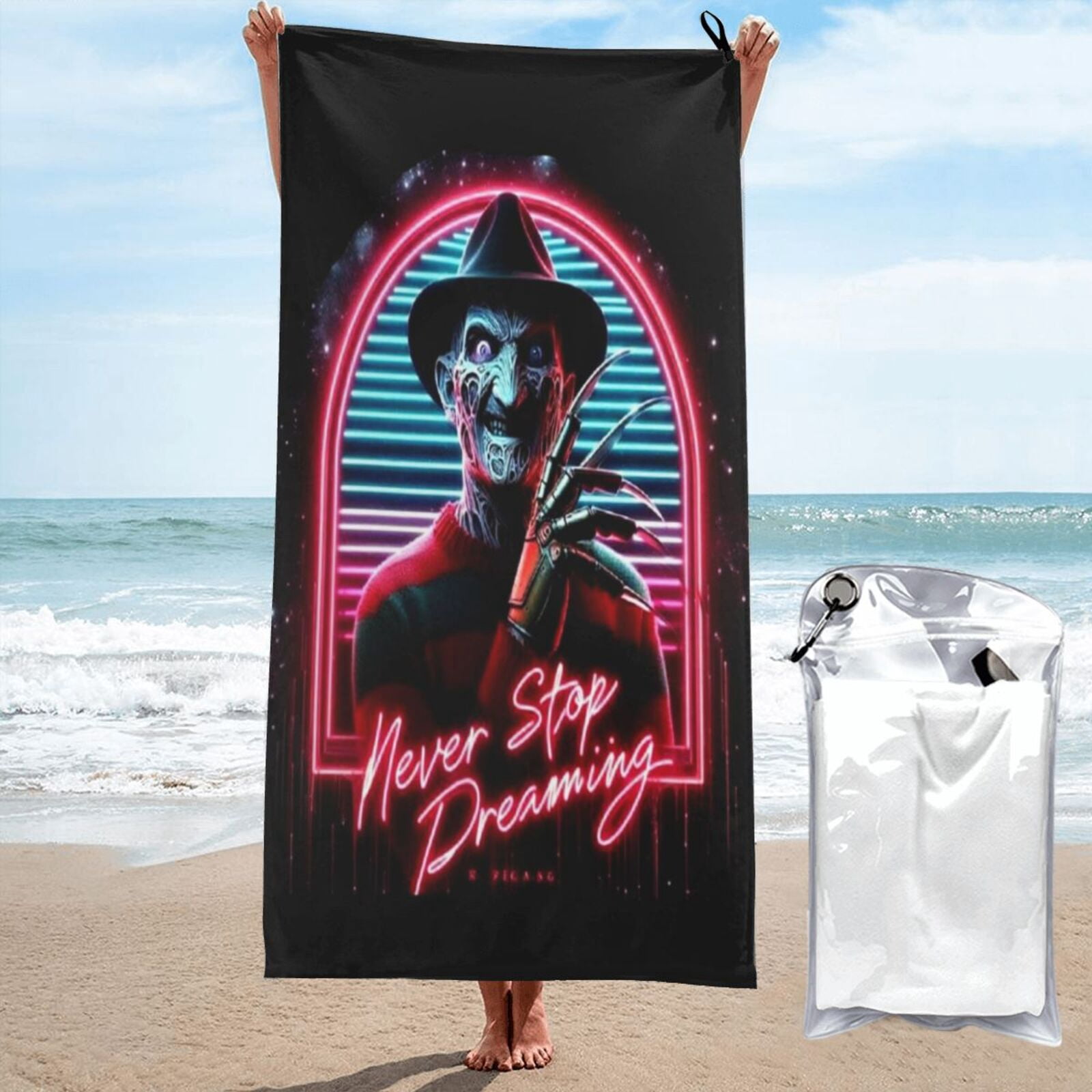 Horror Freddy Movie Krue-Ge2 Beach Towel Anti-Sand Beach Towel, Large ...