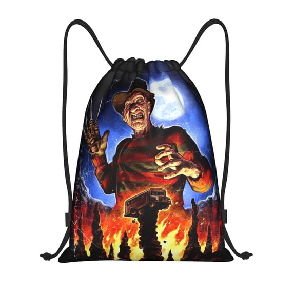 Horror Freddy Movie Krue-Ge2 Drawstring Bags Large Capacity Shopping ...