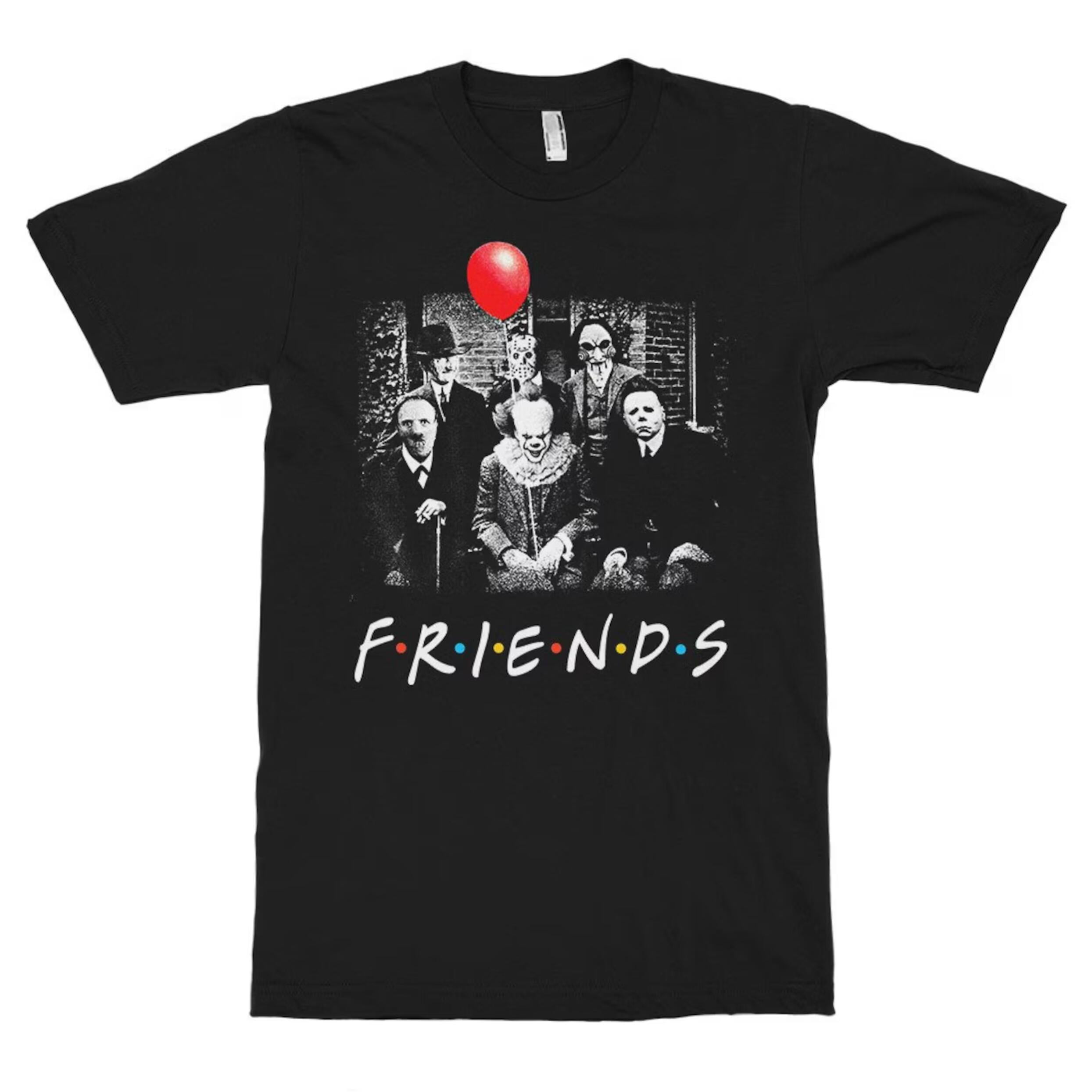 Horror Friends Shirt, Jason Hannibal Lecter Pennywise Shirt - Walmart.com