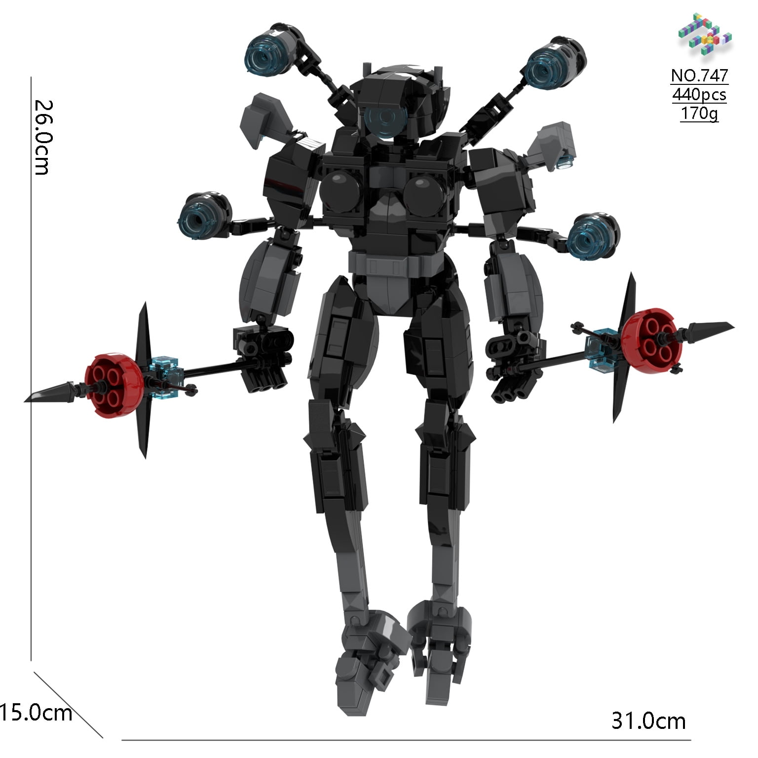 Horror Game Building Blocks Cartoon Doll Model Children's Birthday ...