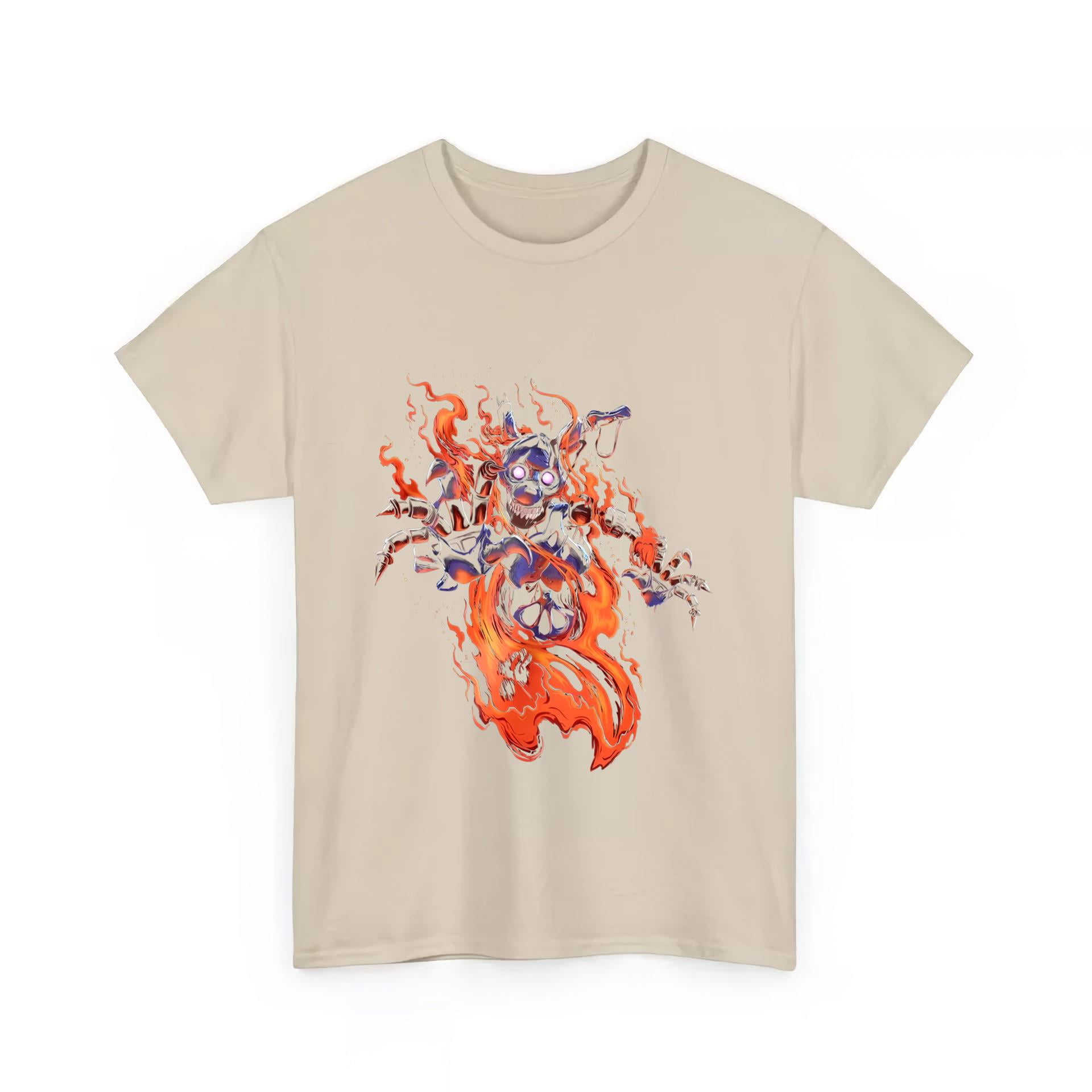 Horror Game-Inspired Burnt Creature Shirt, Creepy Graphic Tee - Walmart.com