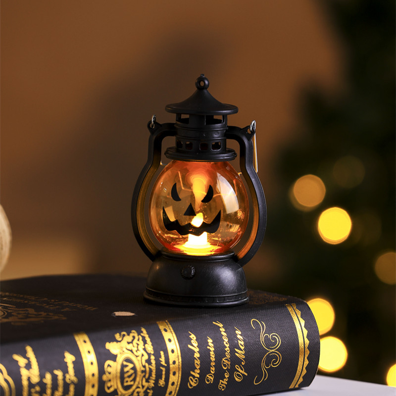 Horror Ghost Portable Pumpkin Lantern, Retro Kerosene Lamp, Bar Party ...