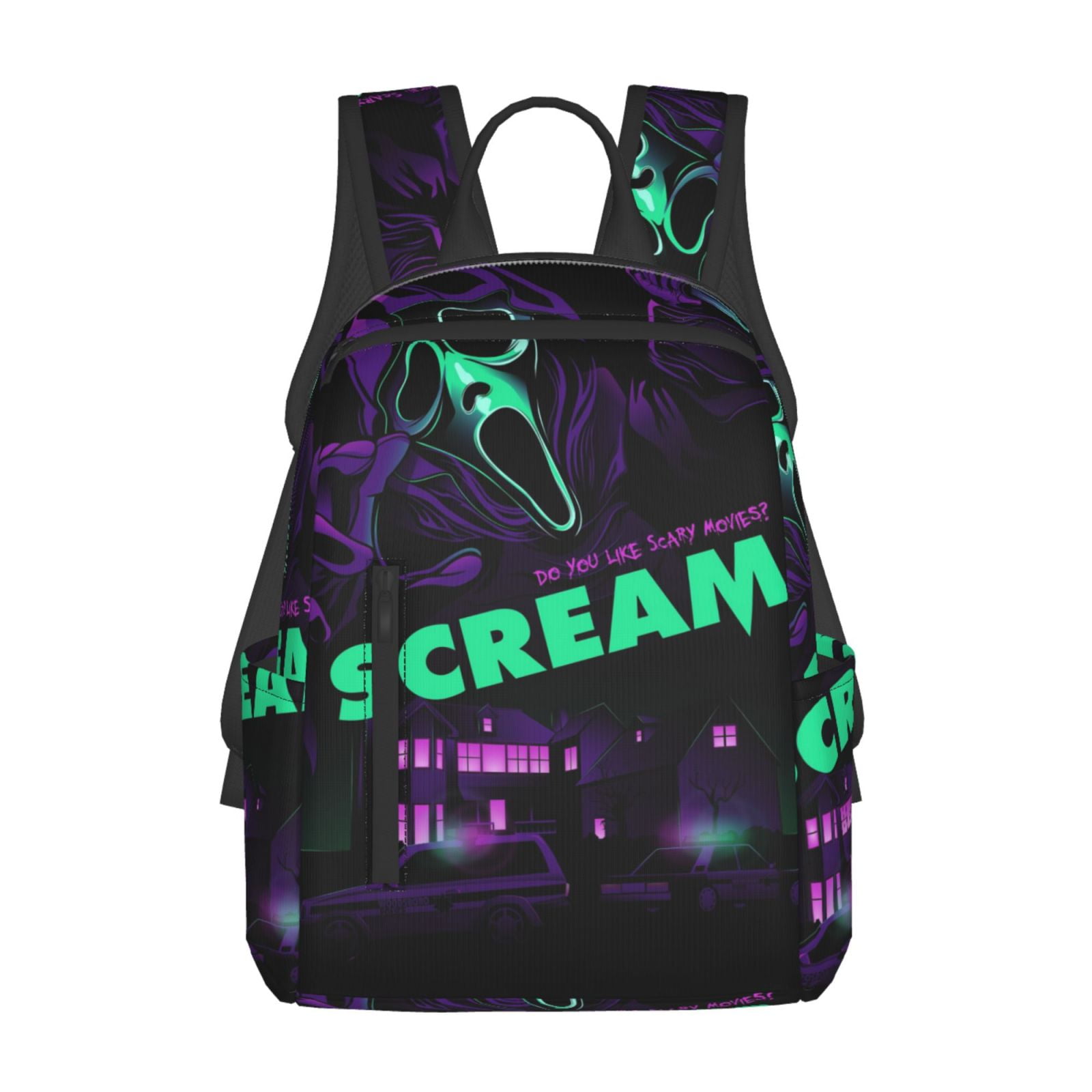 Horror Ghostface Scream Backpack Lightweight Shoulders Daypack School ...