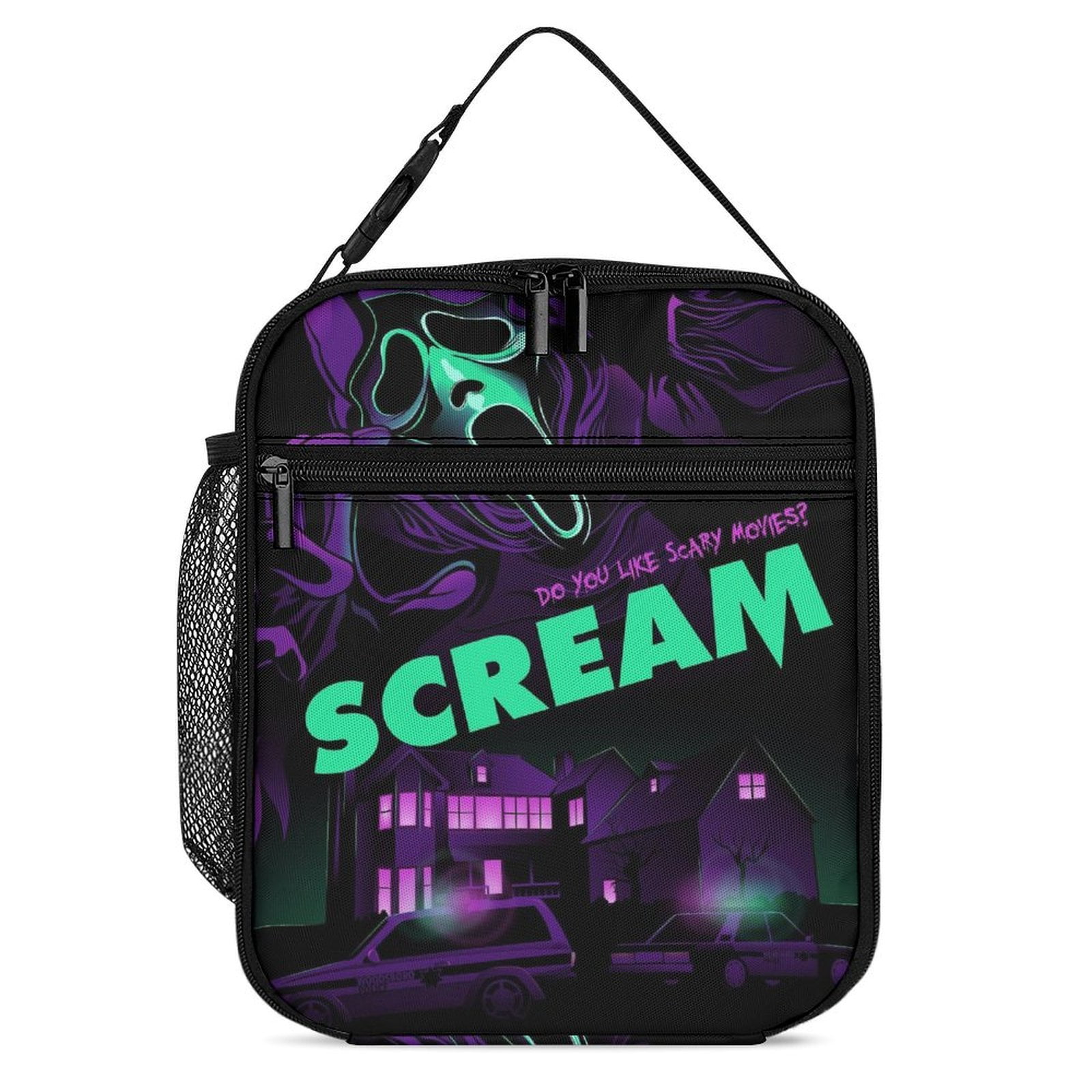 Horror Ghostface Scream Portable Lunch Bag Insulated Lunchbag Cooler ...