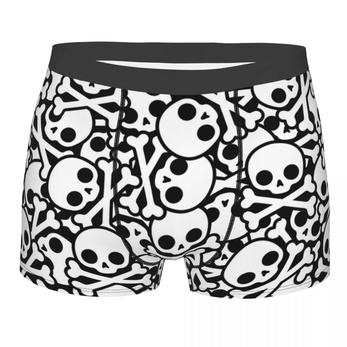 Horror Gothic Skeleton Death Skull Boxer Shorts For Homme 3D Printed ...