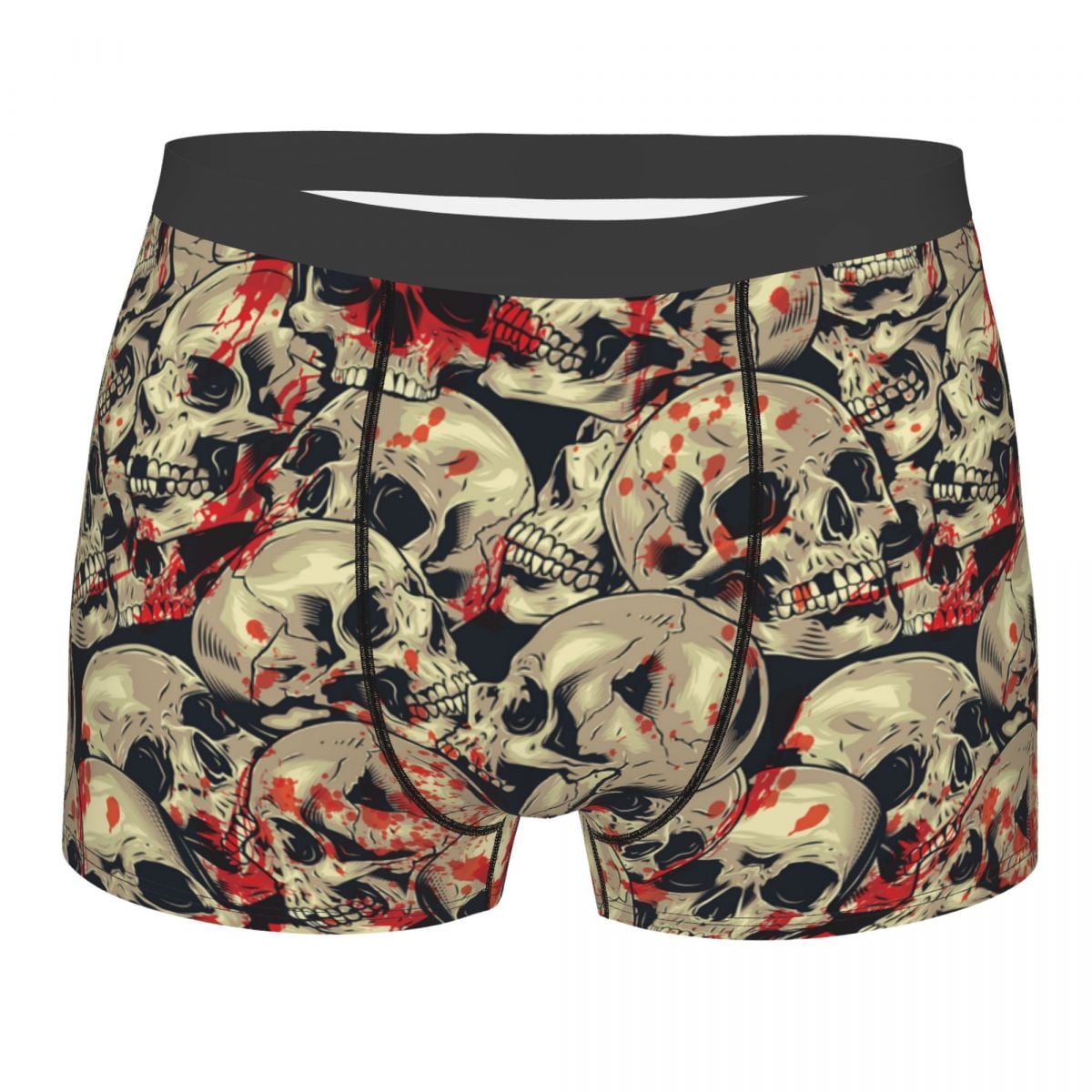 Horror Gothic Skeleton Death Skull Boxer Shorts For Homme 3D Printed ...