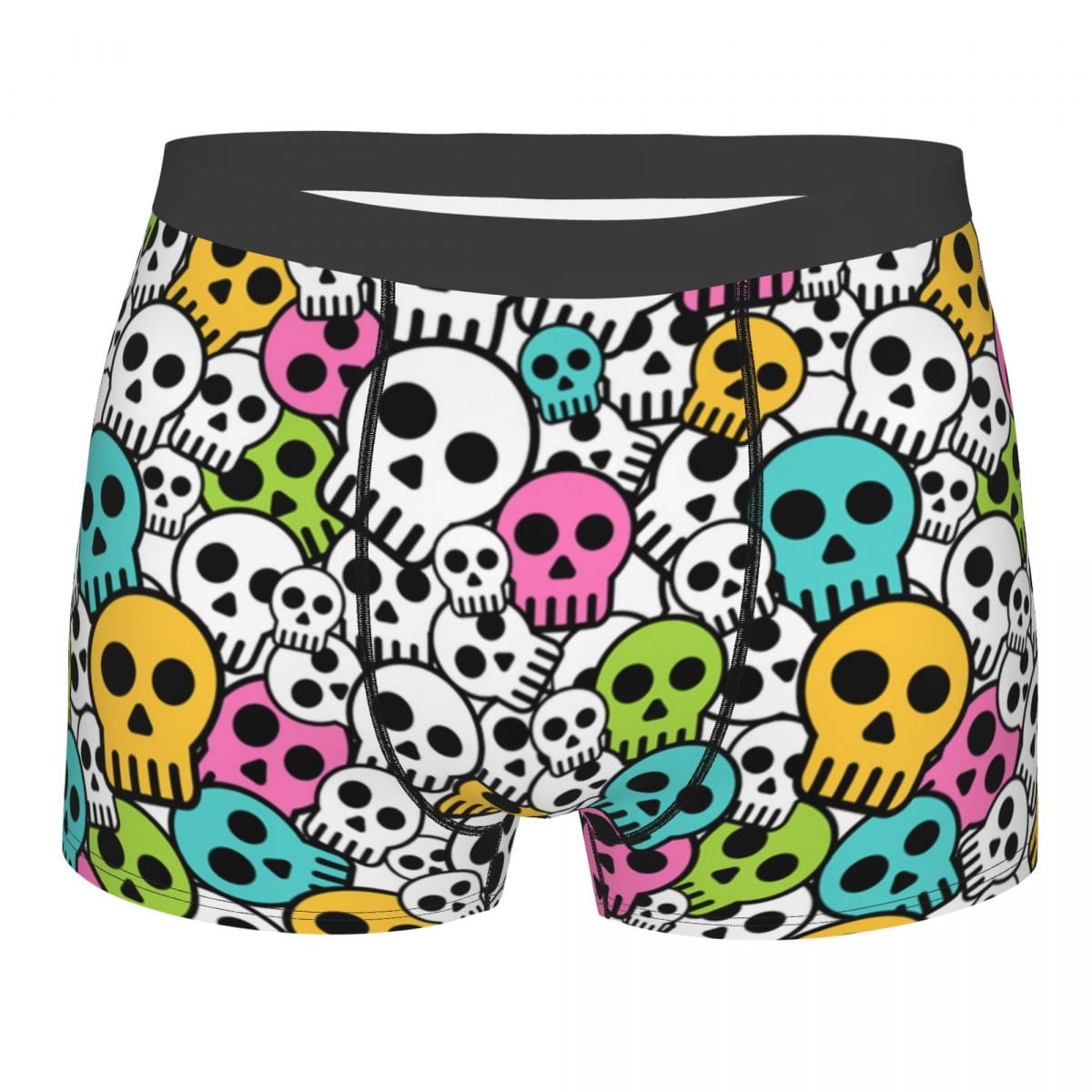 Horror Gothic Skeleton Death Skull Boxer Shorts For Homme 3D Printed ...