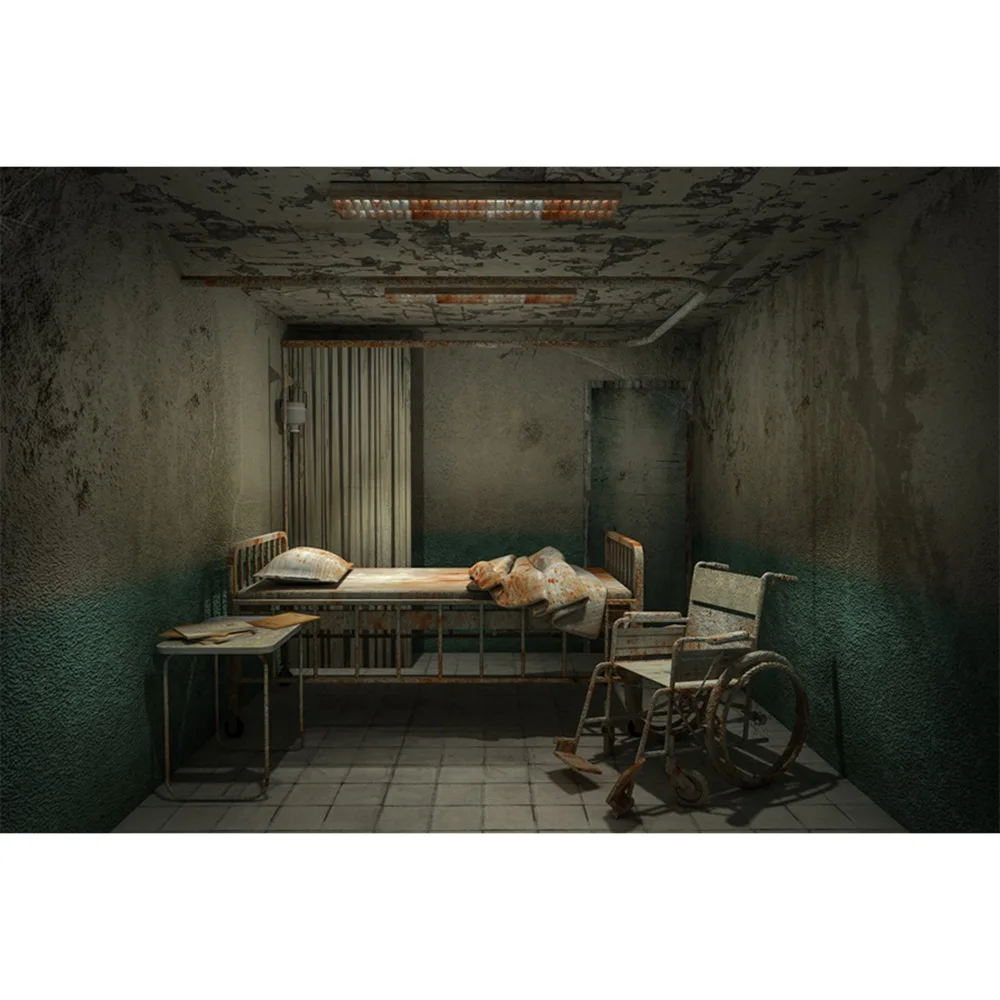 Horror Hallowe ration Photography Backdrop Creepy Hospital Classroom ...