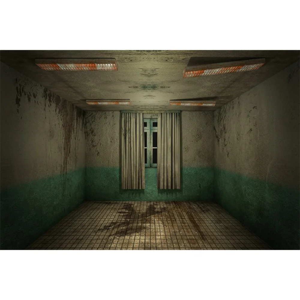 Horror Hallowe ration Photography Backdrop Creepy Hospital Classroom ...