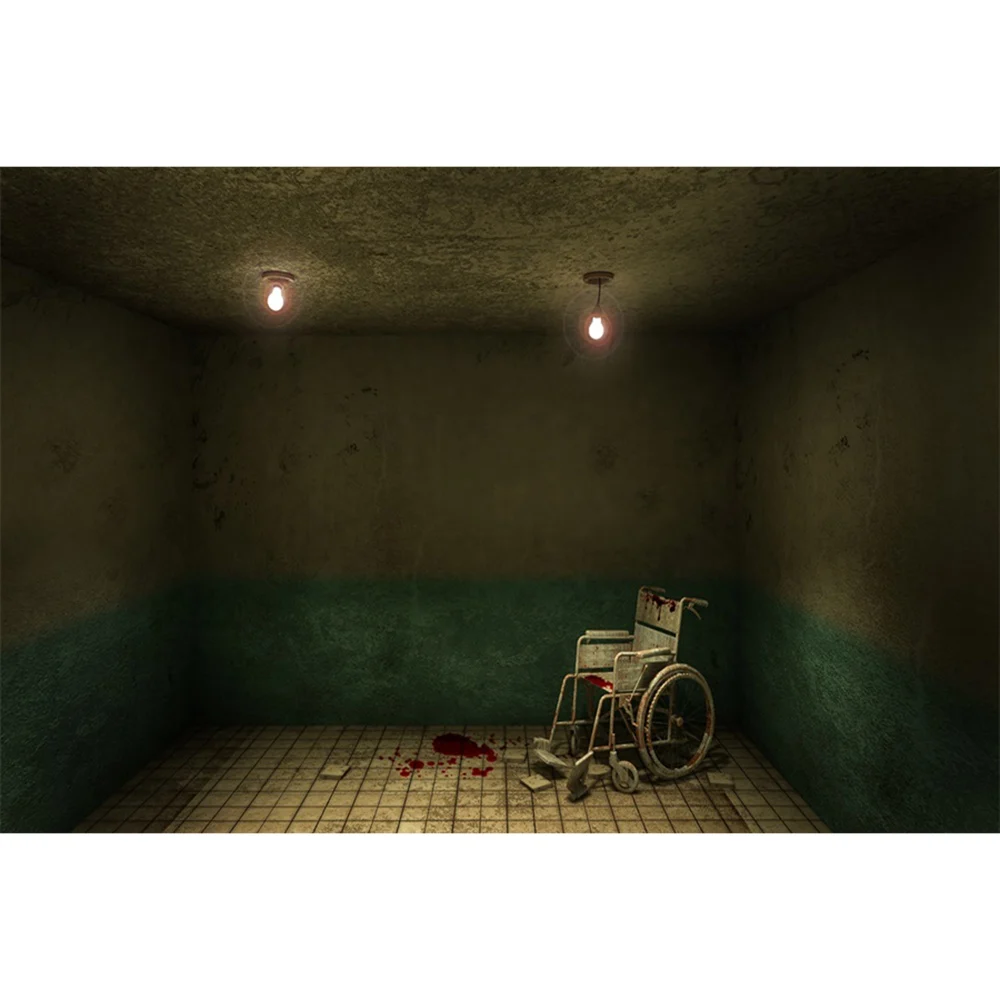 Horror Hallowe ration Photography Backdrop Creepy Hospital Classroom ...