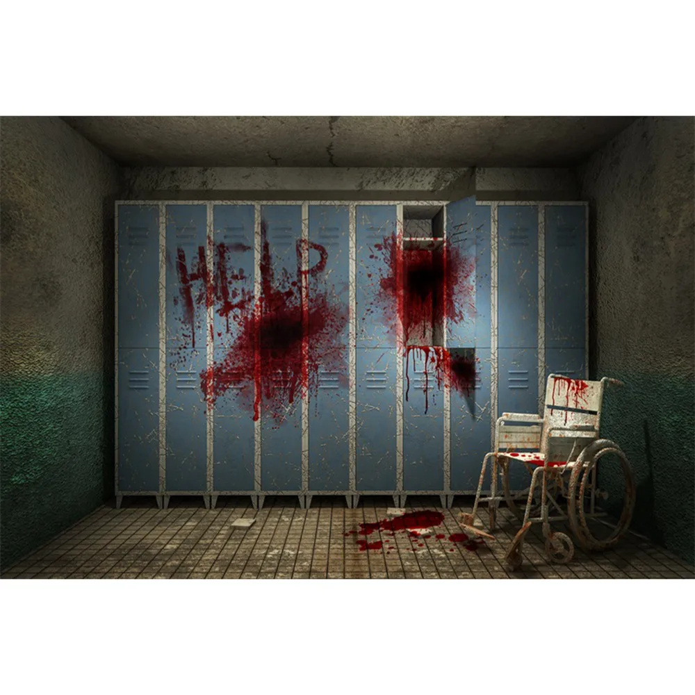 Horror Hallowe ration Photography Backdrop Creepy Hospital Classroom ...