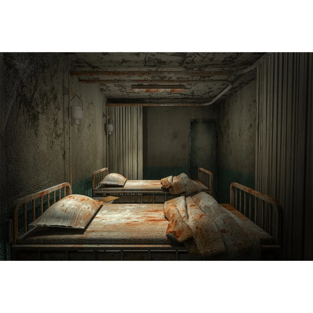 Horror Hallowe ration Photography Backdrop Creepy Hospital Classroom ...