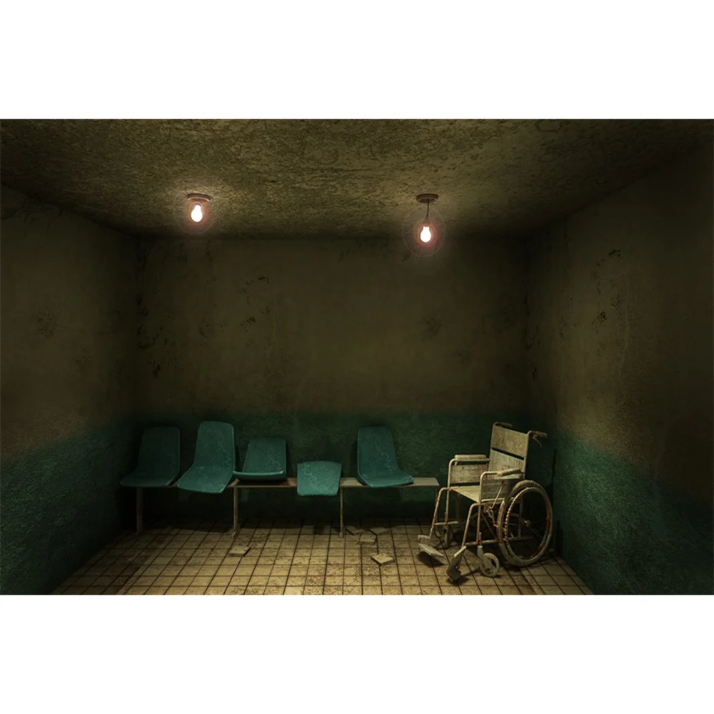 Horror Hallowe ration Photography Backdrop Creepy Hospital Classroom ...