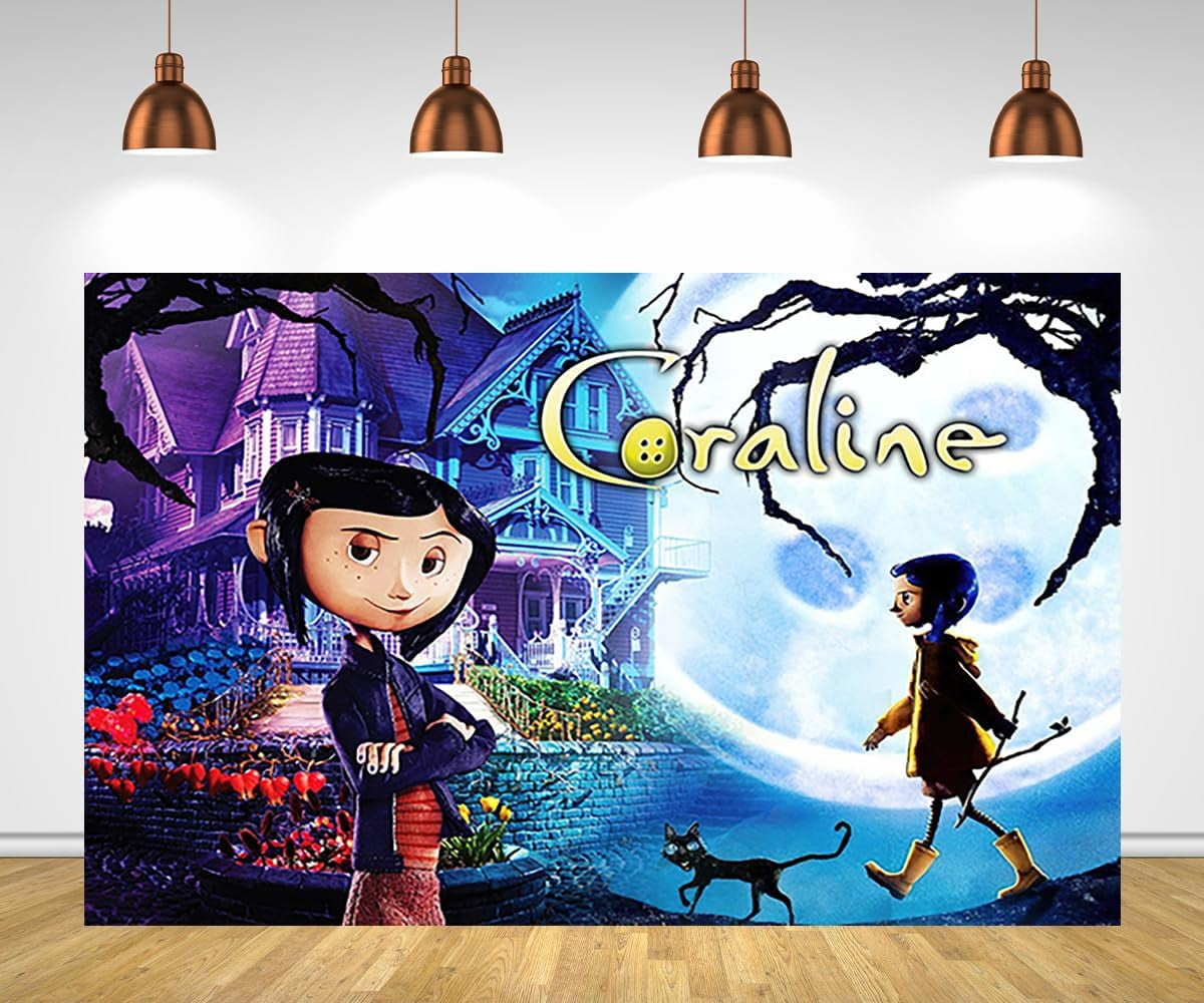 Horror Halloween Birthday Party Decorations Backdrop Banner Cute Themed ...