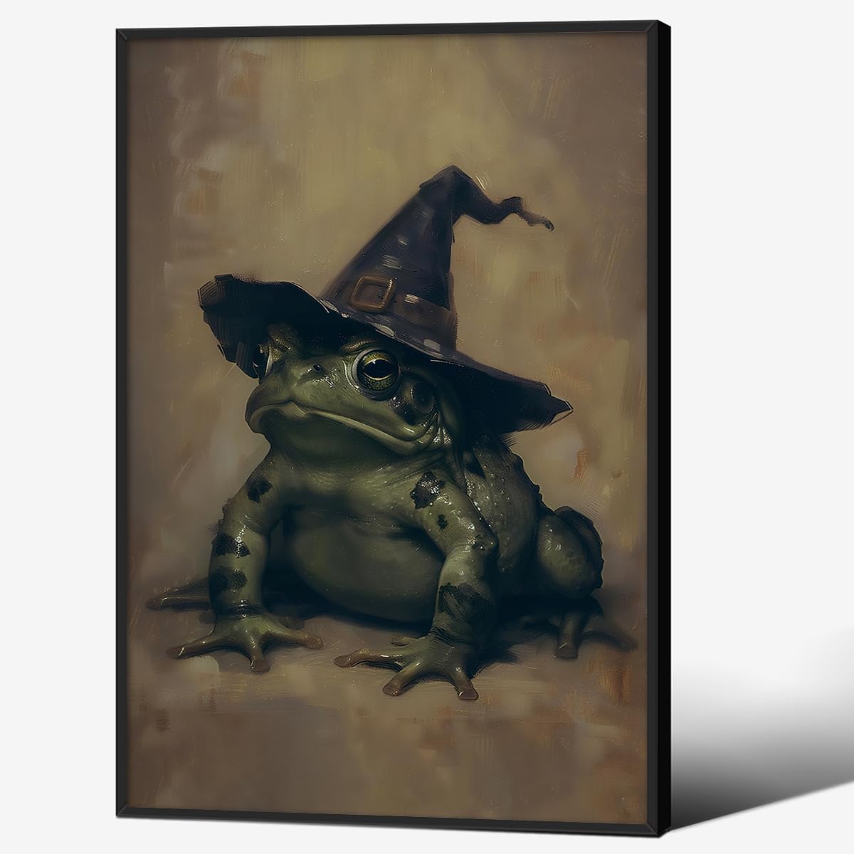 Horror Halloween Poster Cute Holding Candle Ghost Wall Art Gothic Dark ...