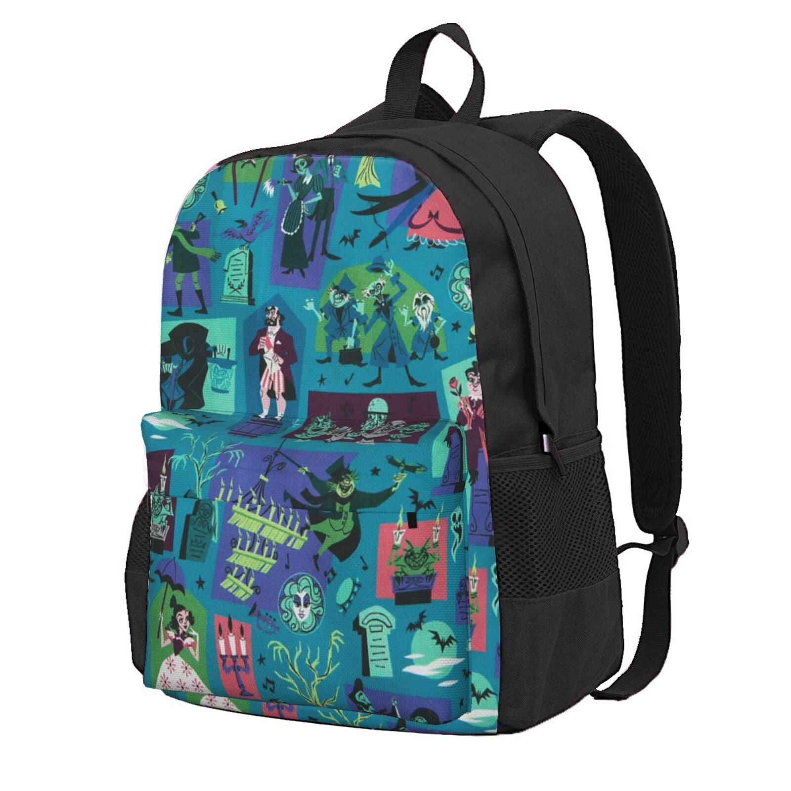 Horror Haunted Mansion Casual Daypack Laptop Backpack Student School ...