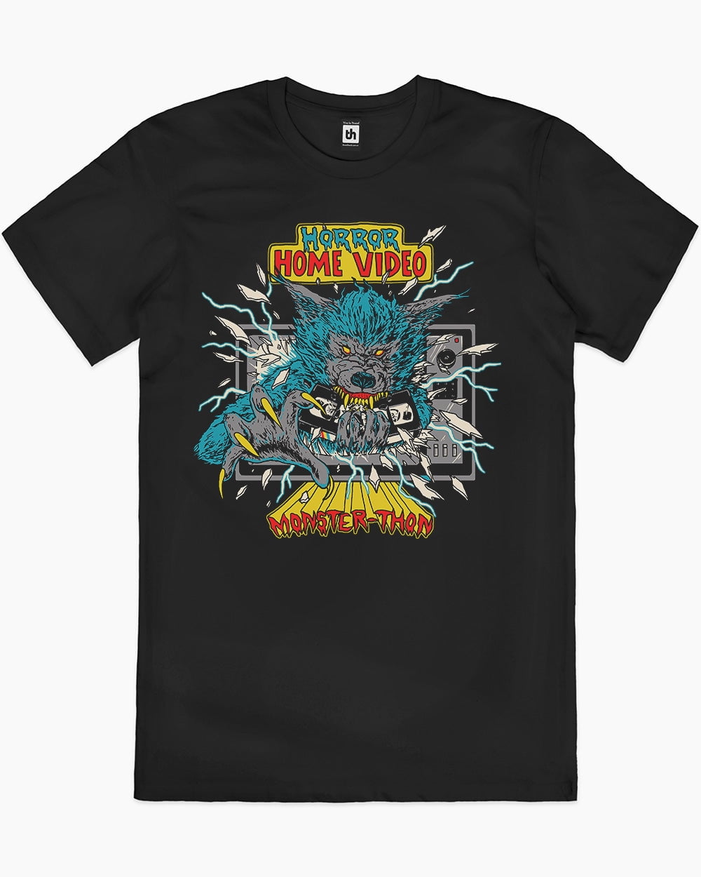 Horror Home Video Monster-Thon T-Shirt Australia Online colour_black ...