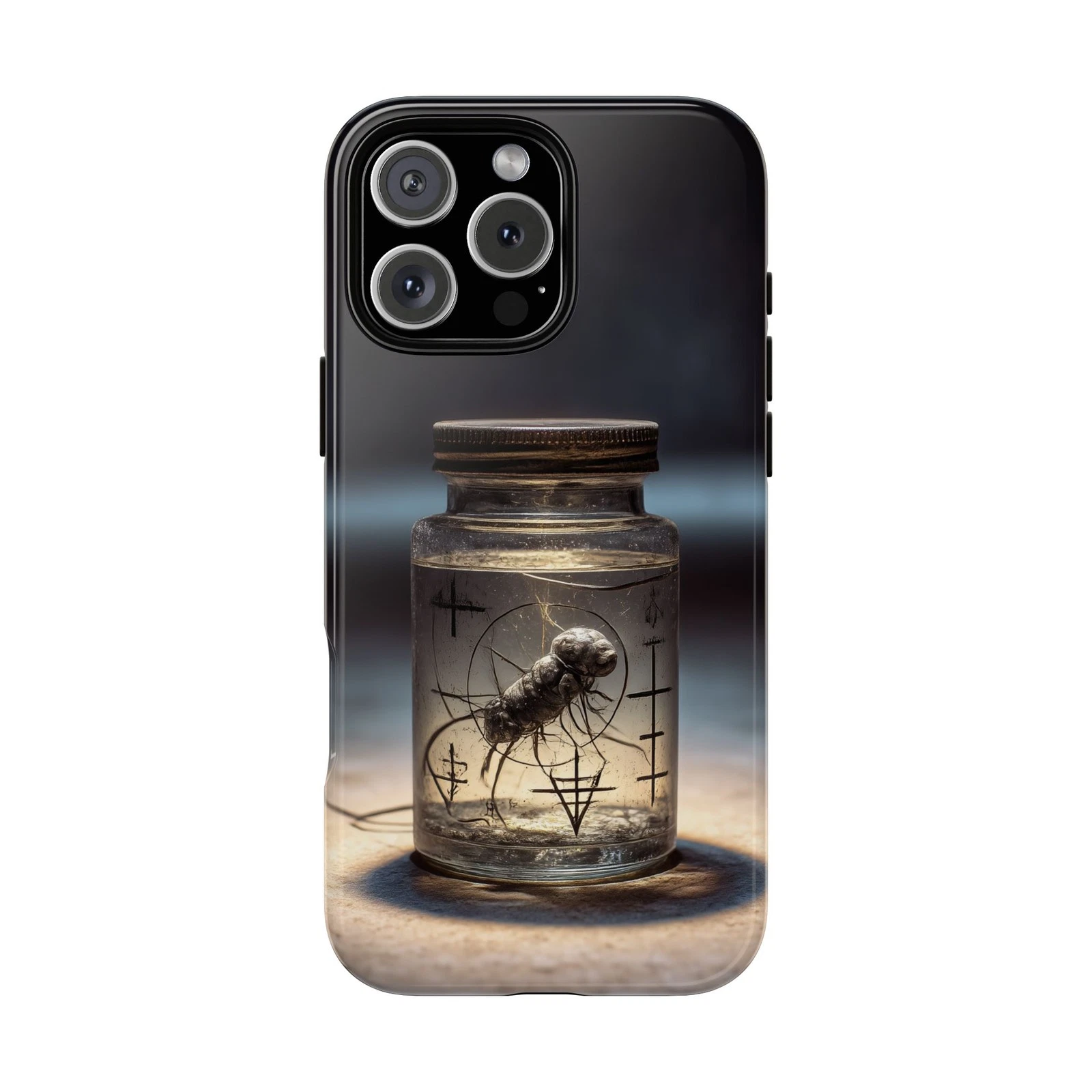 Horror Jar Creature Bug Phone Case for iPhone 17 through 11 Pro Max ...