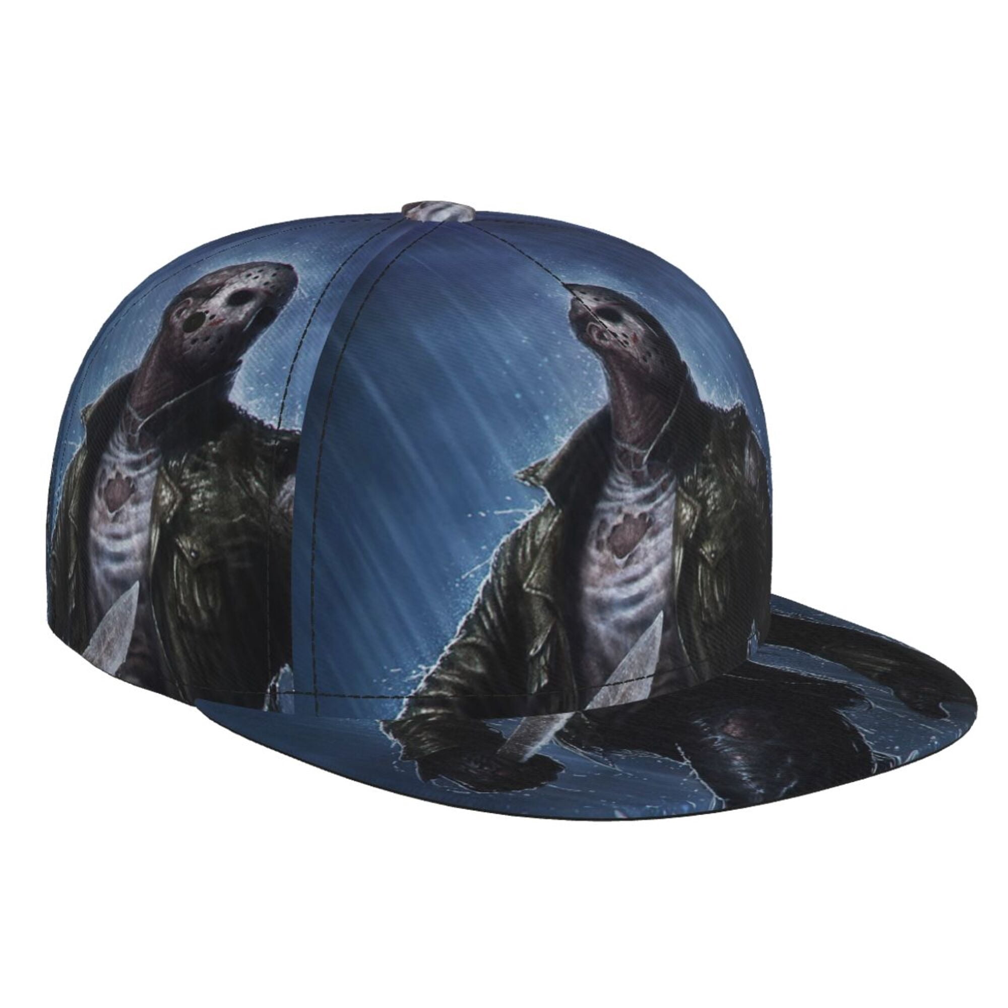 Horror Jason Voorhees Brim Bill Baseball Cap Adjustable Snapback Hat ...